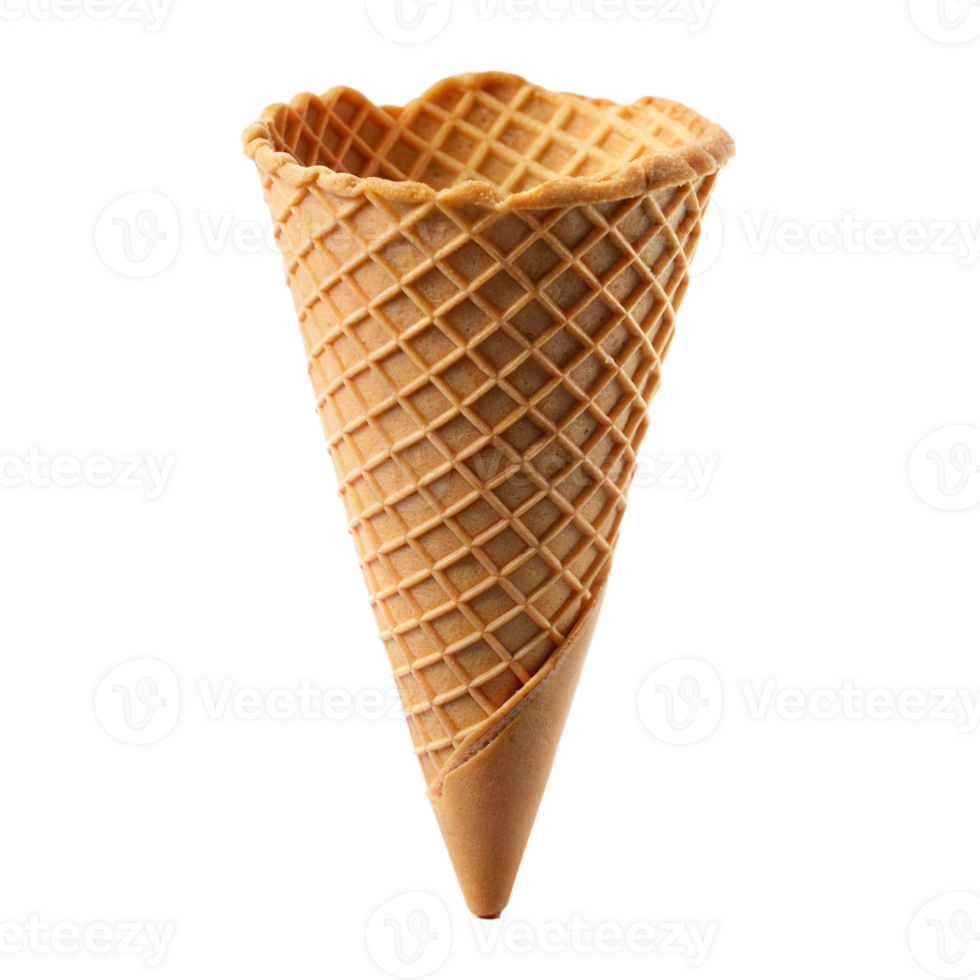 Empty Waffle Cone Ready For Ice Cream 44651294 Png