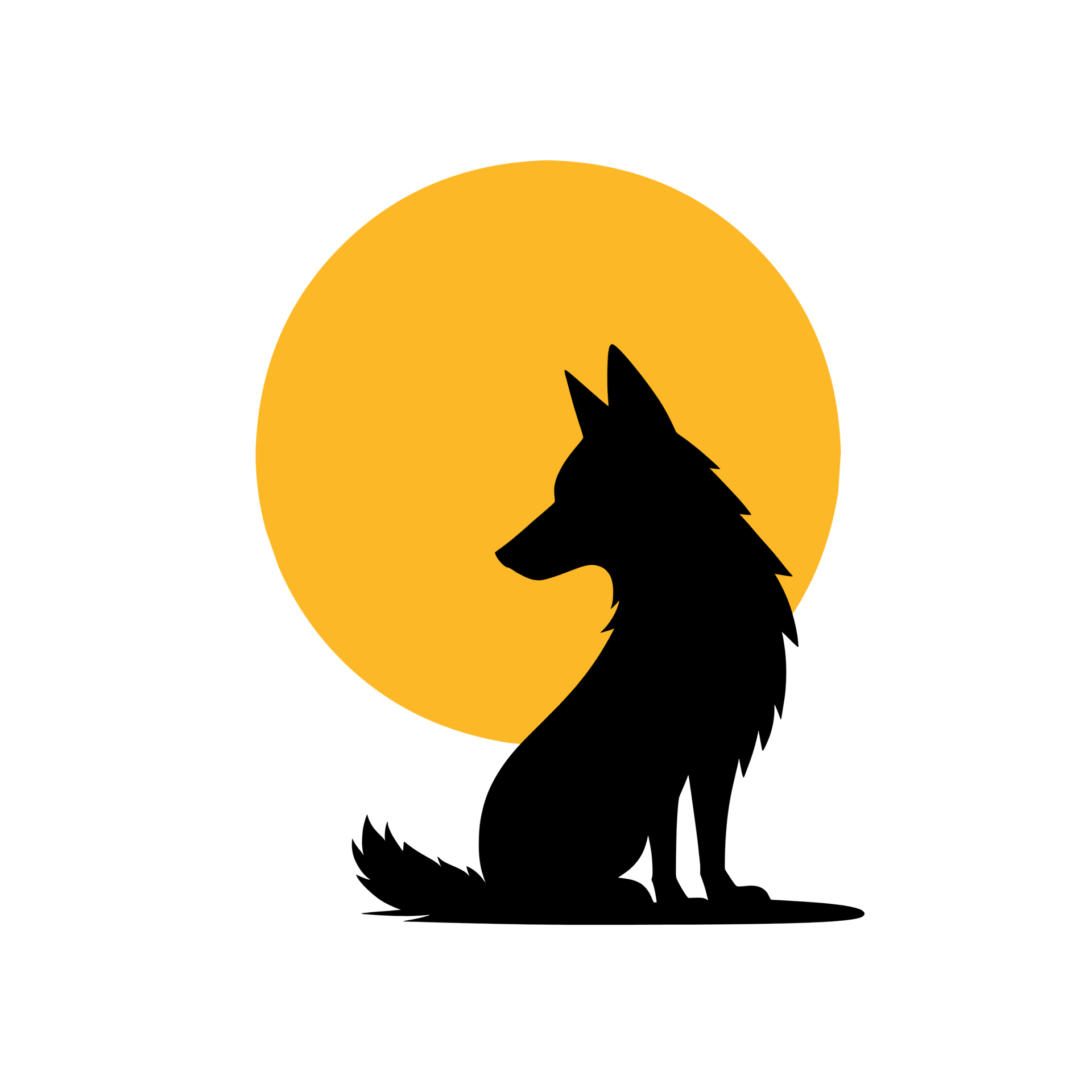 Wild Wolf Silhouette 44651904 Png