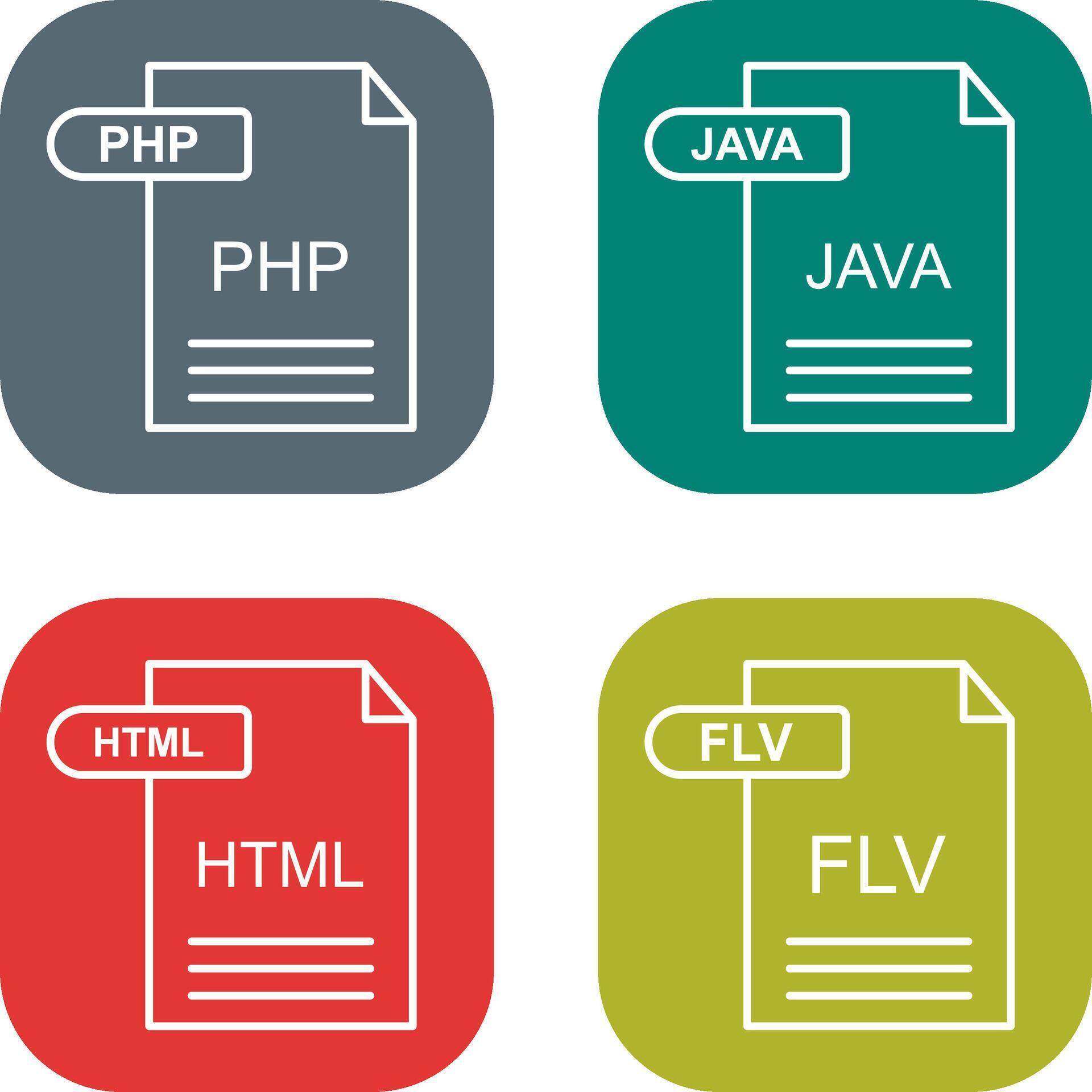 PHP and Java Icon 44654649 Vector Art at Vecteezy