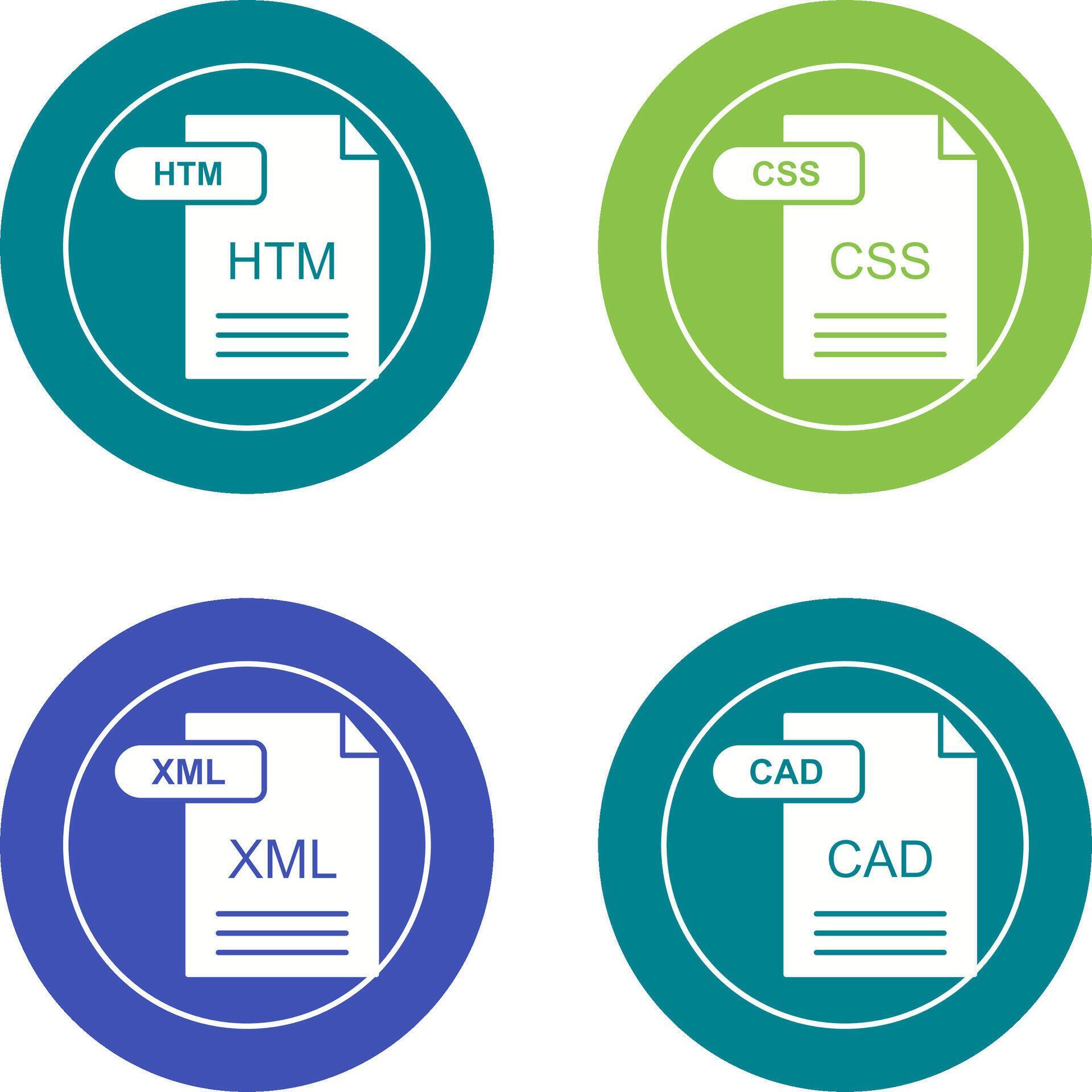 HTM and CSS Icon 44661824 Vector Art at Vecteezy