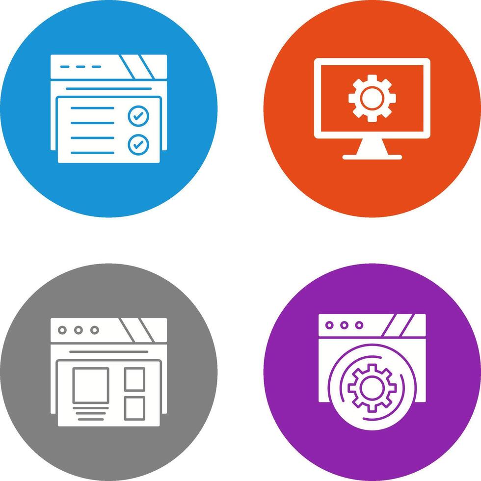 Web Browser and Monitor Screen Icon 44663894 Vector Art at Vecteezy