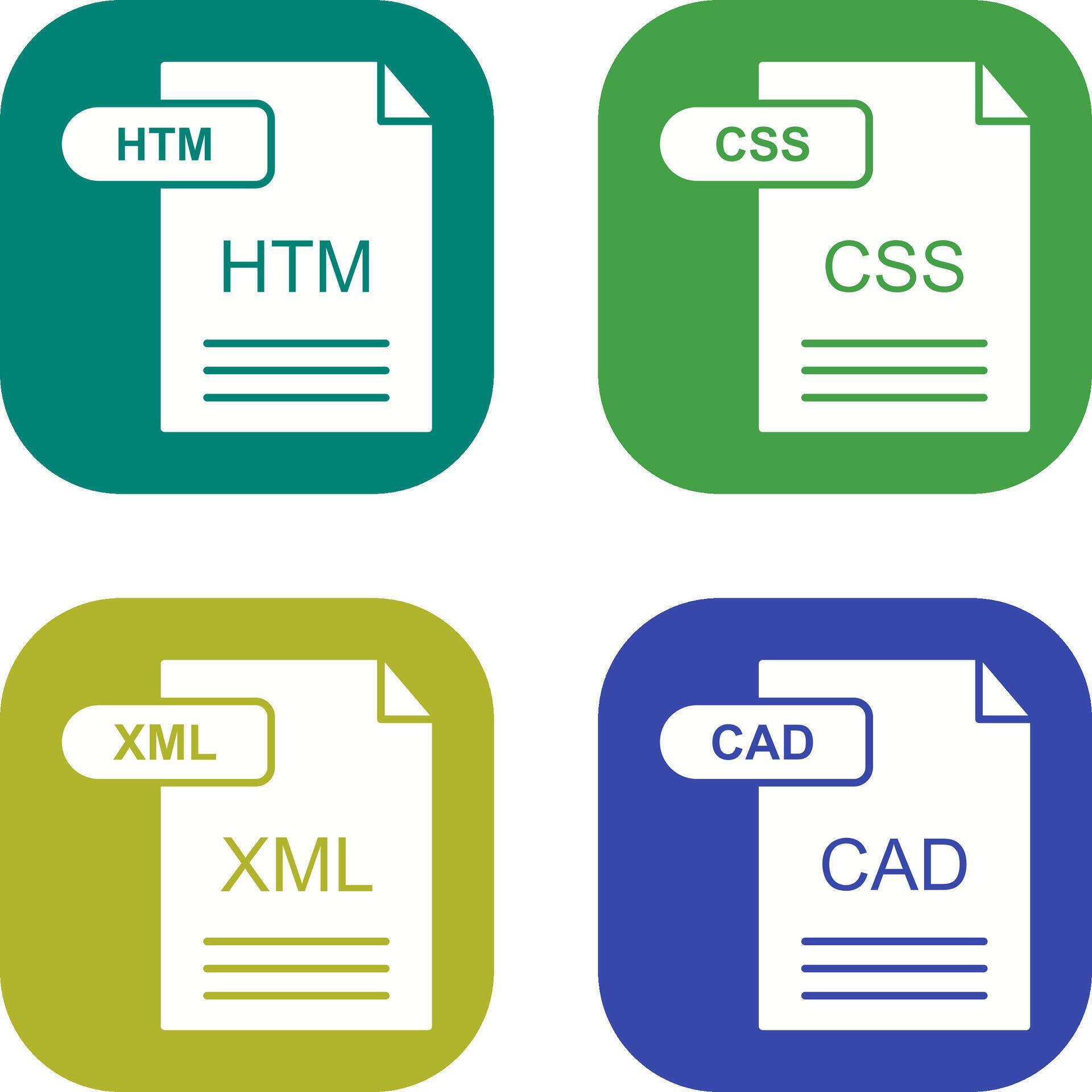 HTM and CSS Icon 44665957 Vector Art at Vecteezy