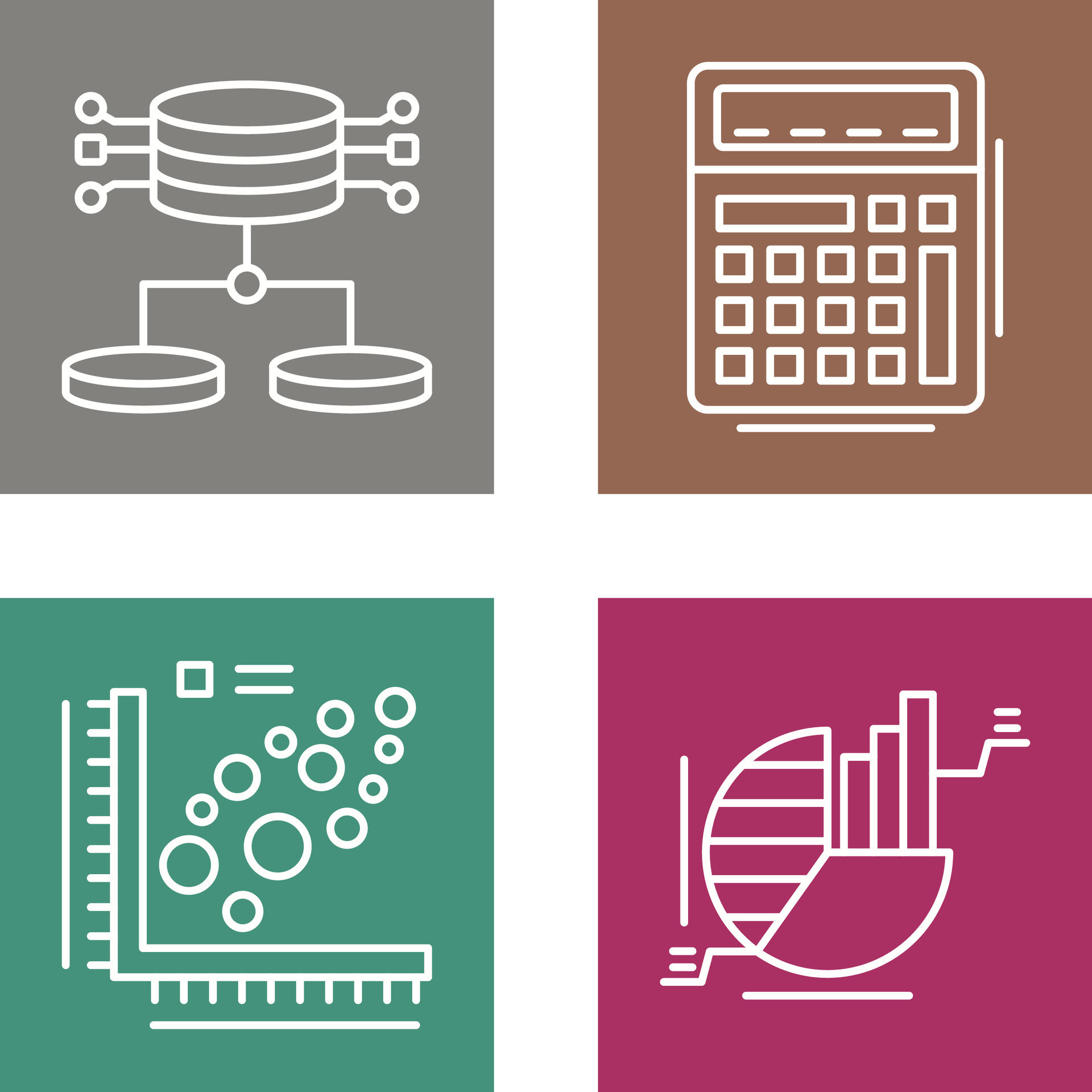 Structured Data and Calculator Icon 44670631 Vector Art at Vecteezy