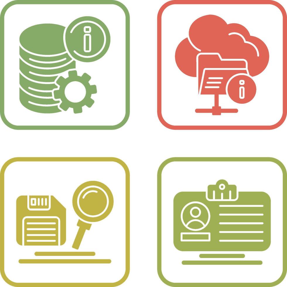 data and folder Icon 44672044 Vector Art at Vecteezy