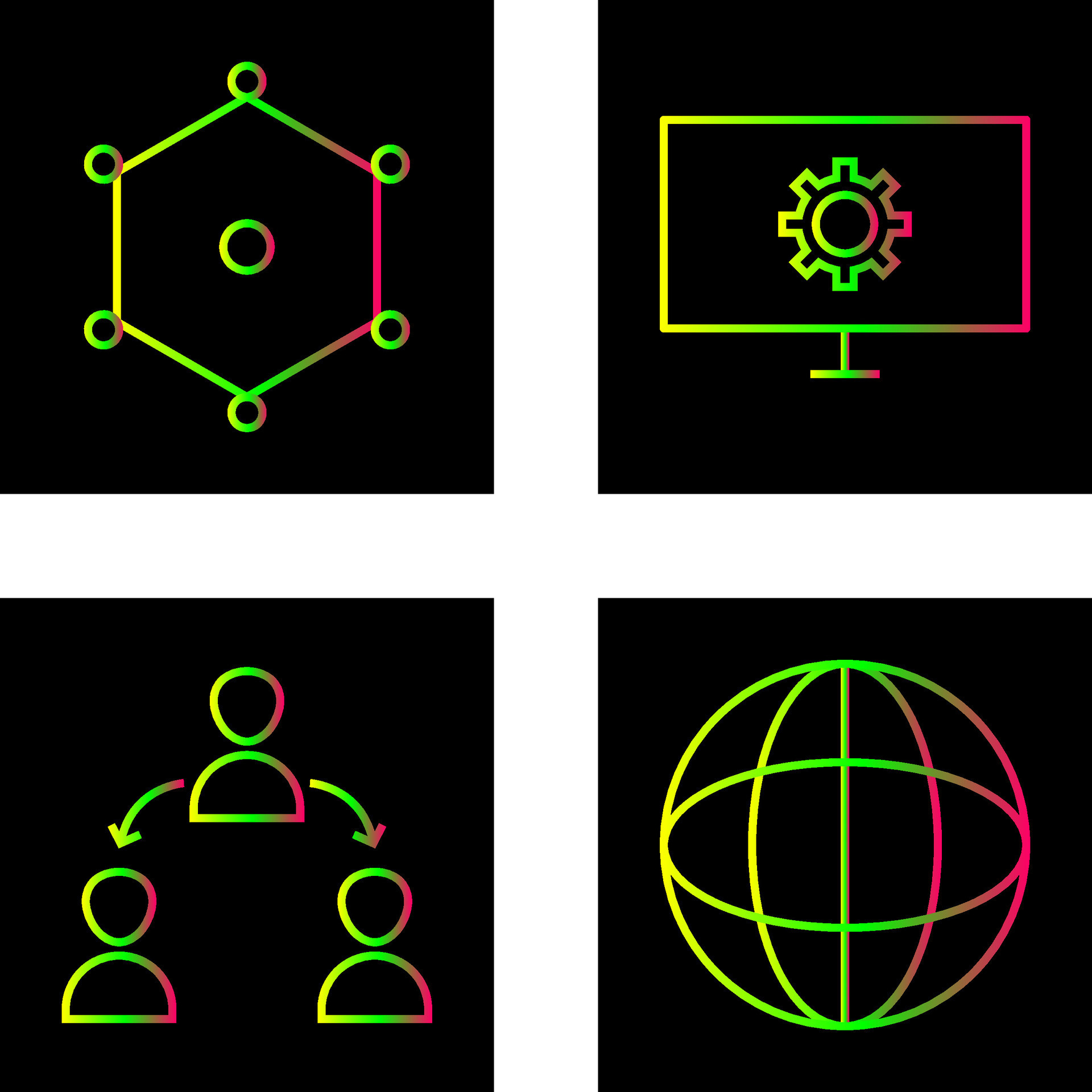 nodes and network setting Icon 44677969 Vector Art at Vecteezy