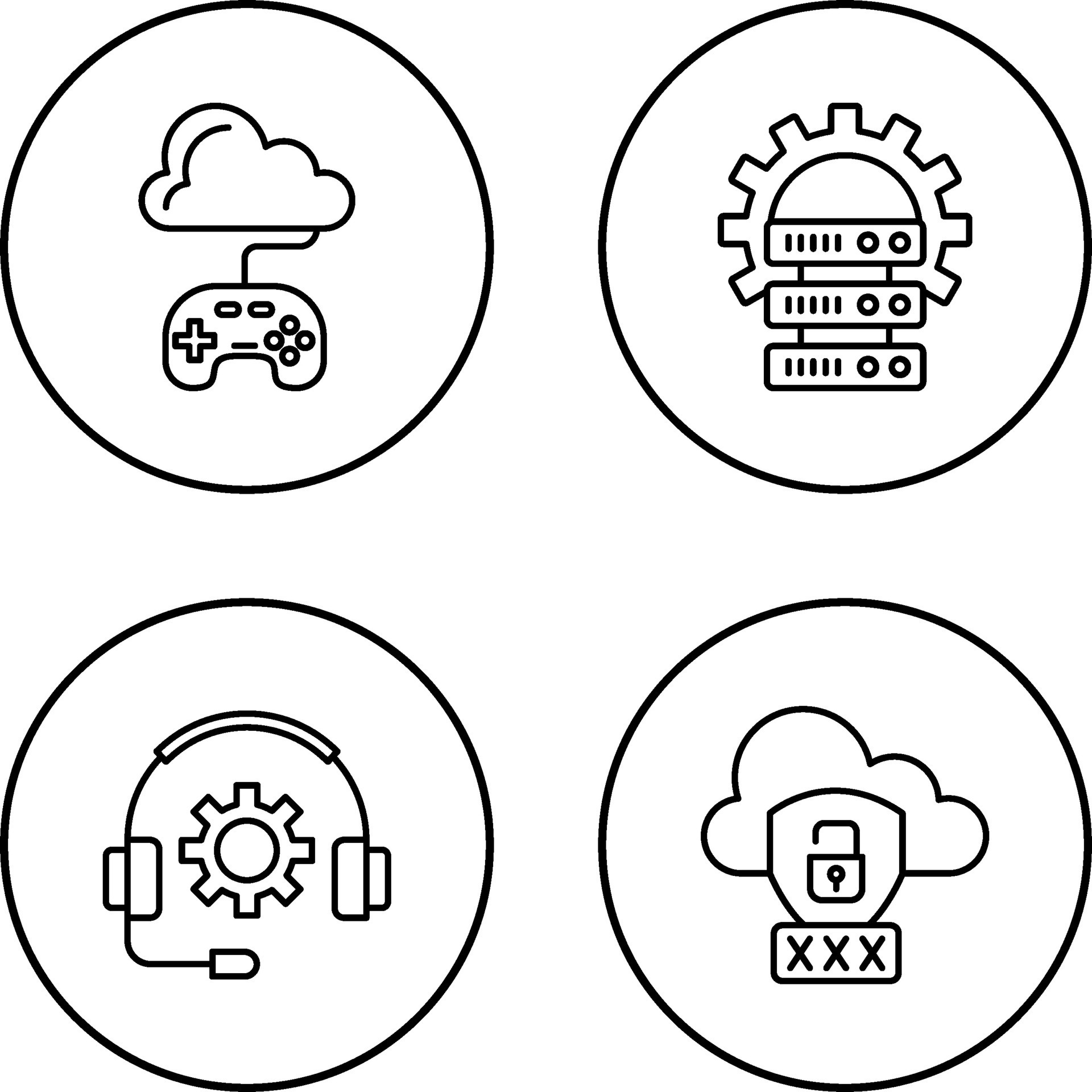 Gaming and Server Icon 44679228 Vector Art at Vecteezy
