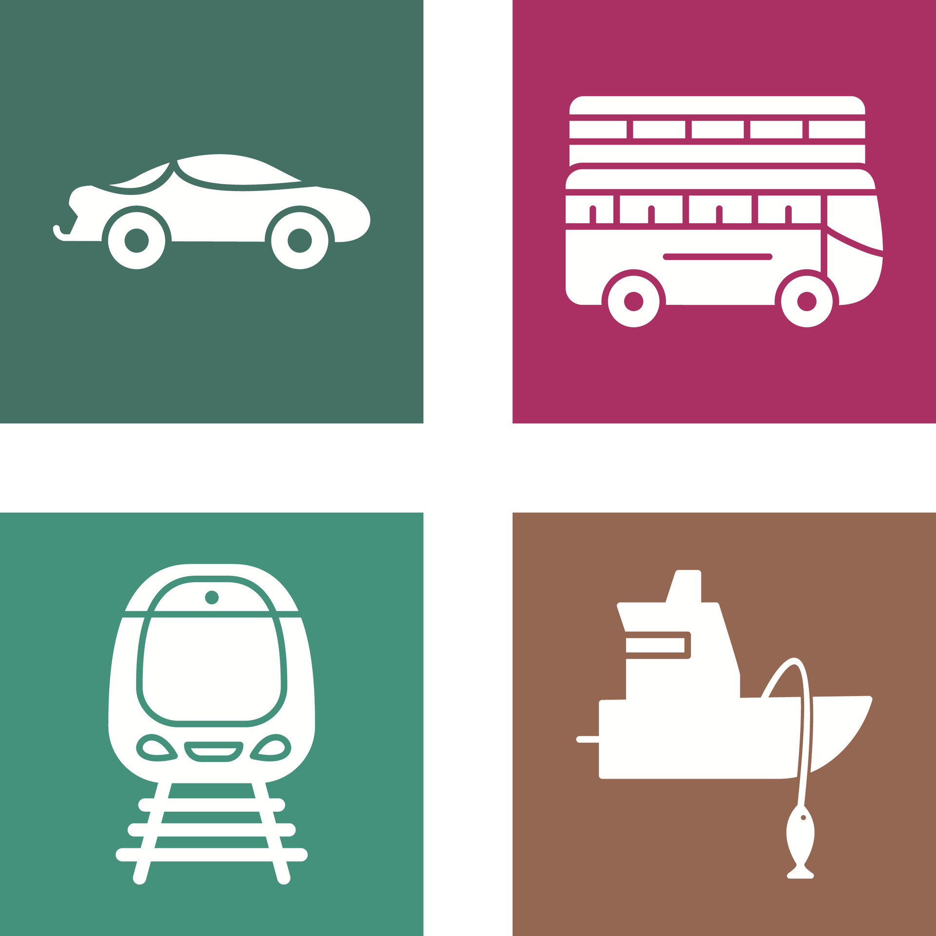 Sports Car and Double Icon 44681222 Vector Art at Vecteezy