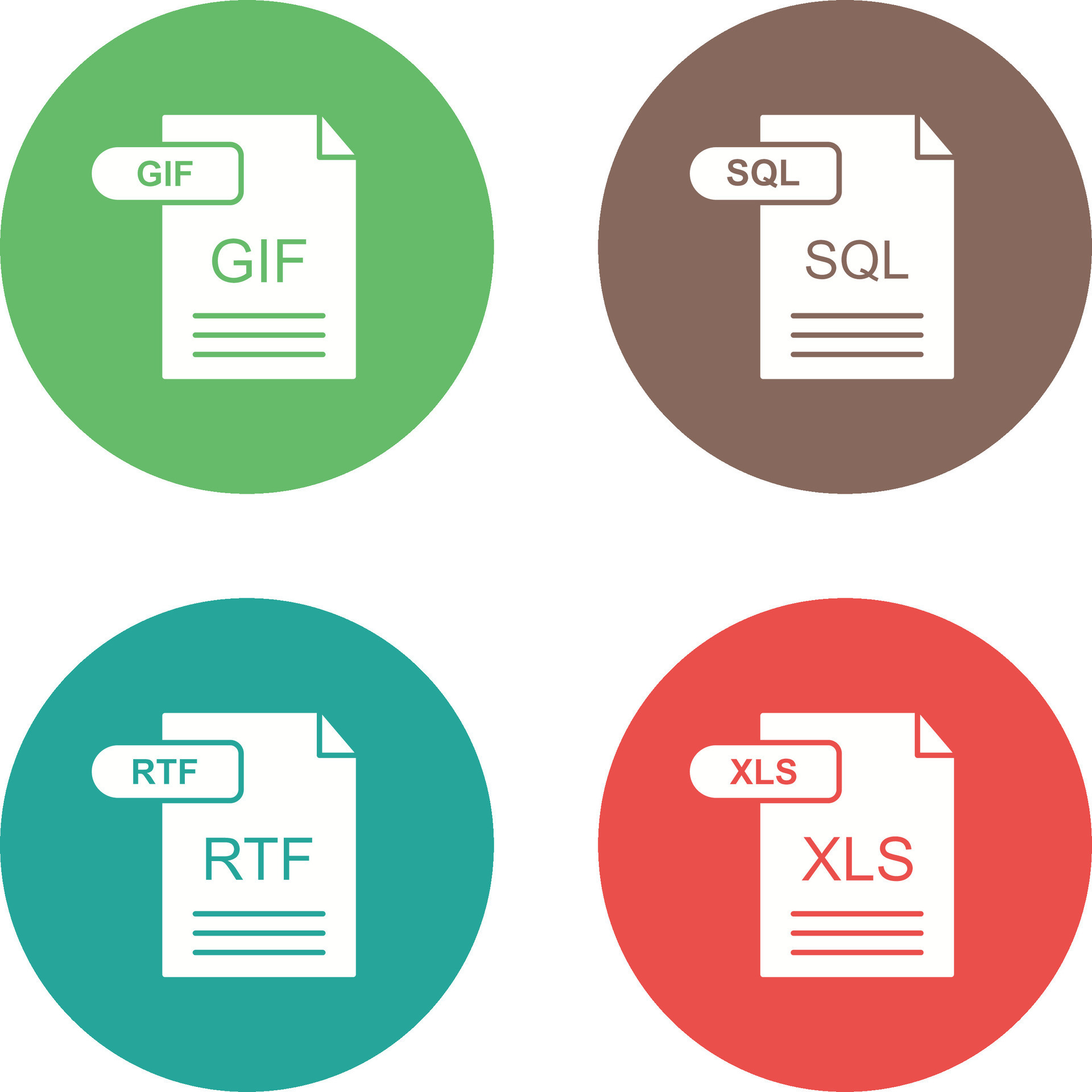 GIF and SQL Icon 44684040 Vector Art at Vecteezy