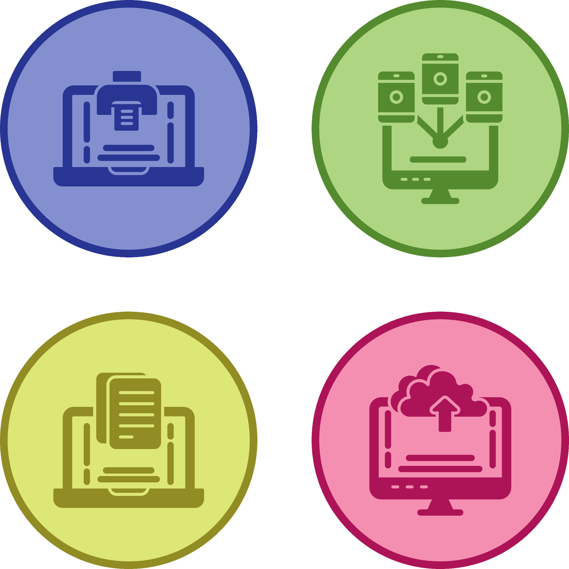 Print and Computer Icon 44687811 Vector Art at Vecteezy