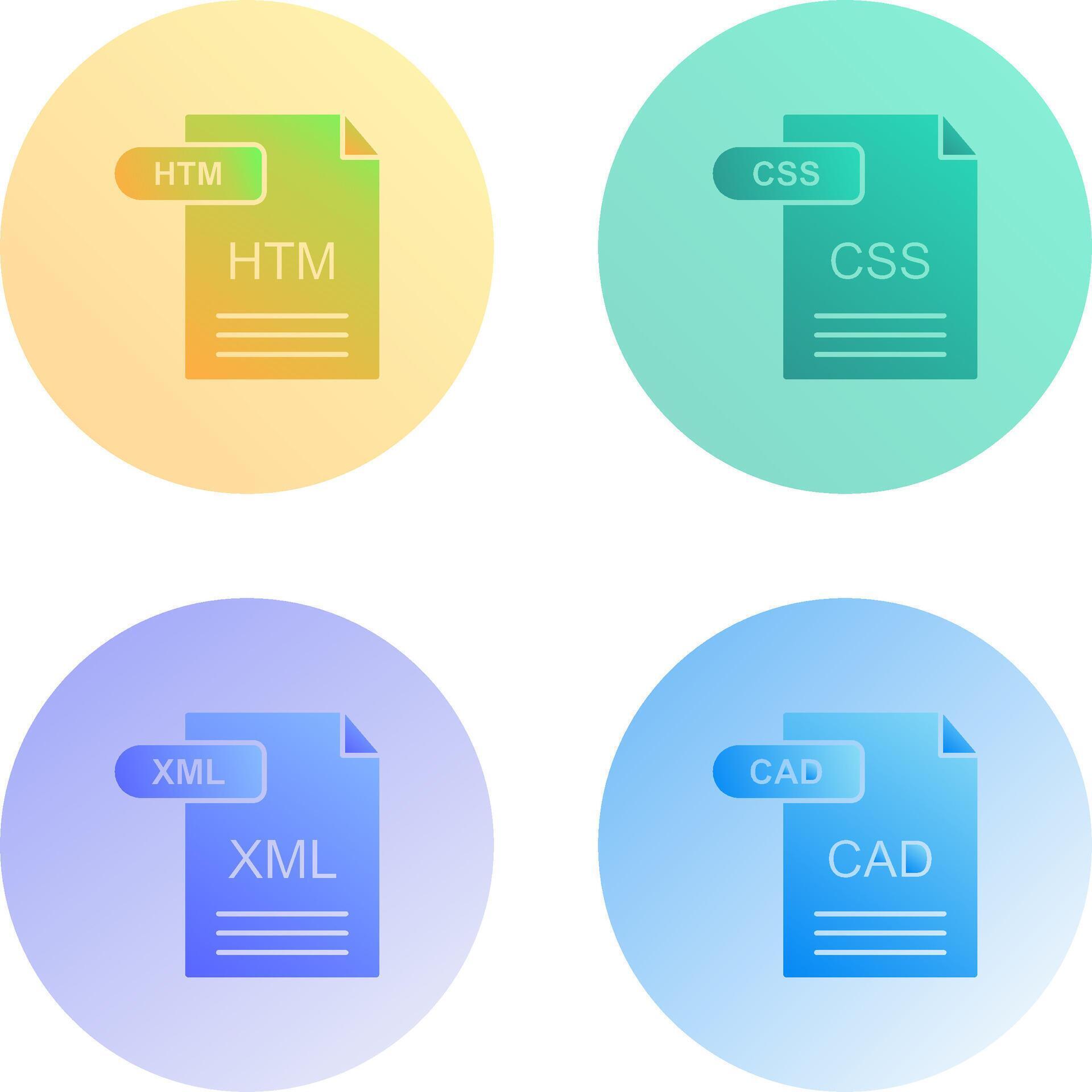 HTM and CSS Icon 44690286 Vector Art at Vecteezy