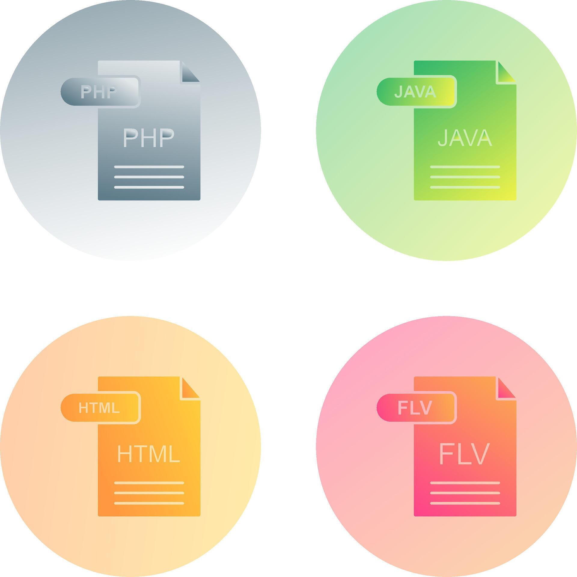 PHP and Java Icon 44690306 Vector Art at Vecteezy