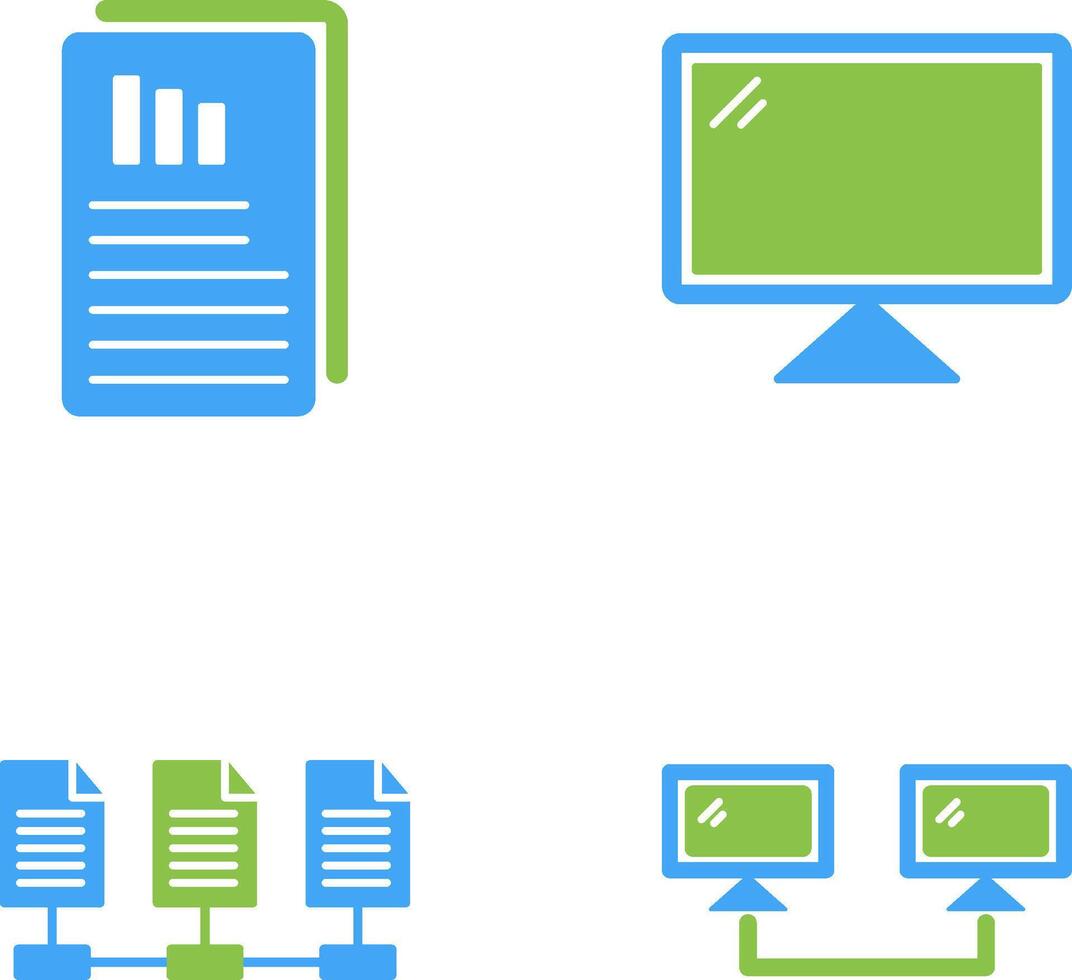 Reports and Computer Icon 44691499 Vector Art at Vecteezy