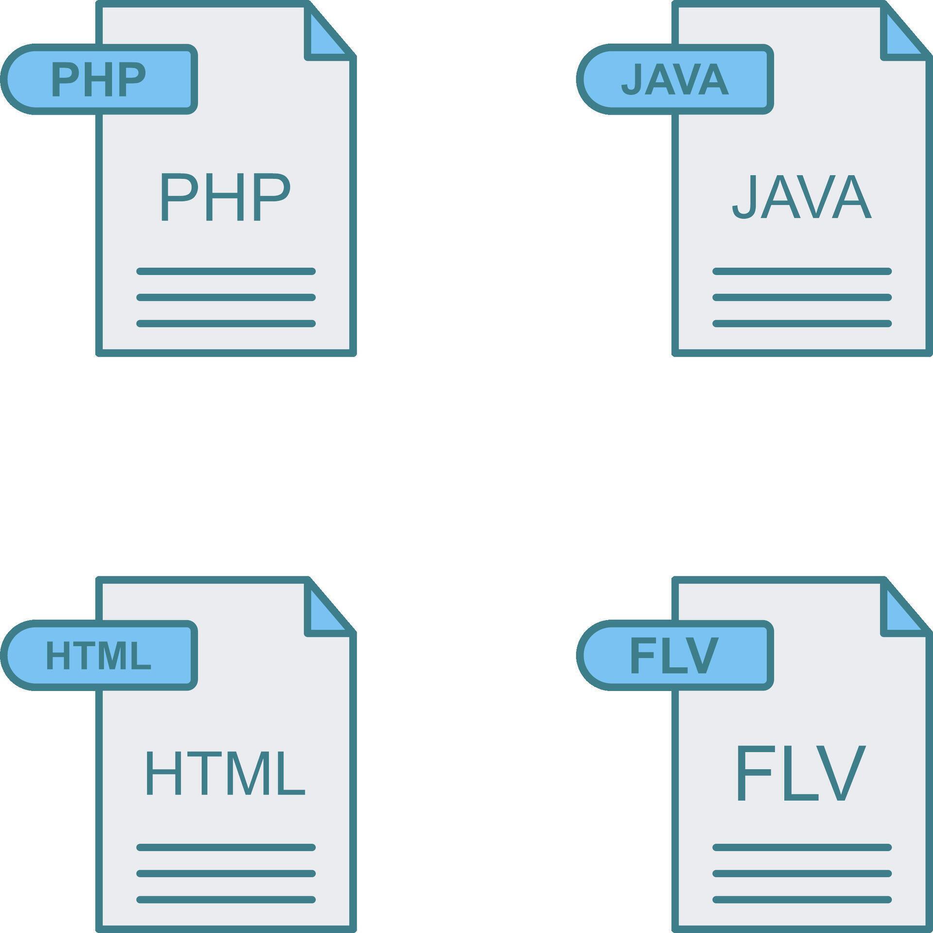 PHP and Java Icon 44694368 Vector Art at Vecteezy