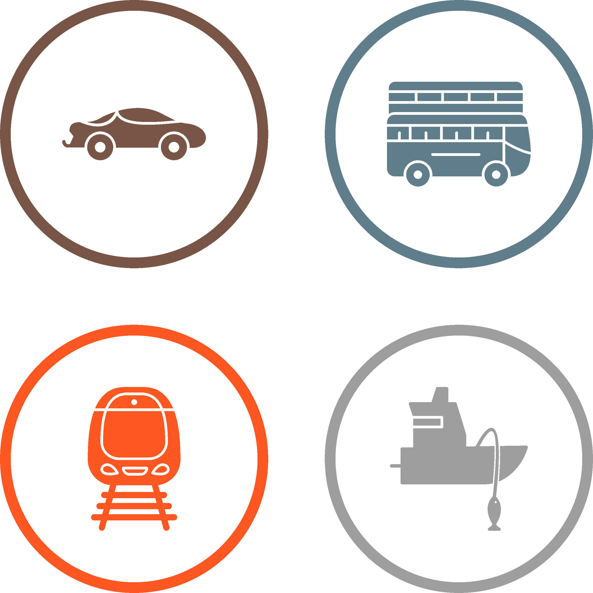 Sports Car and Double Icon 44696839 Vector Art at Vecteezy