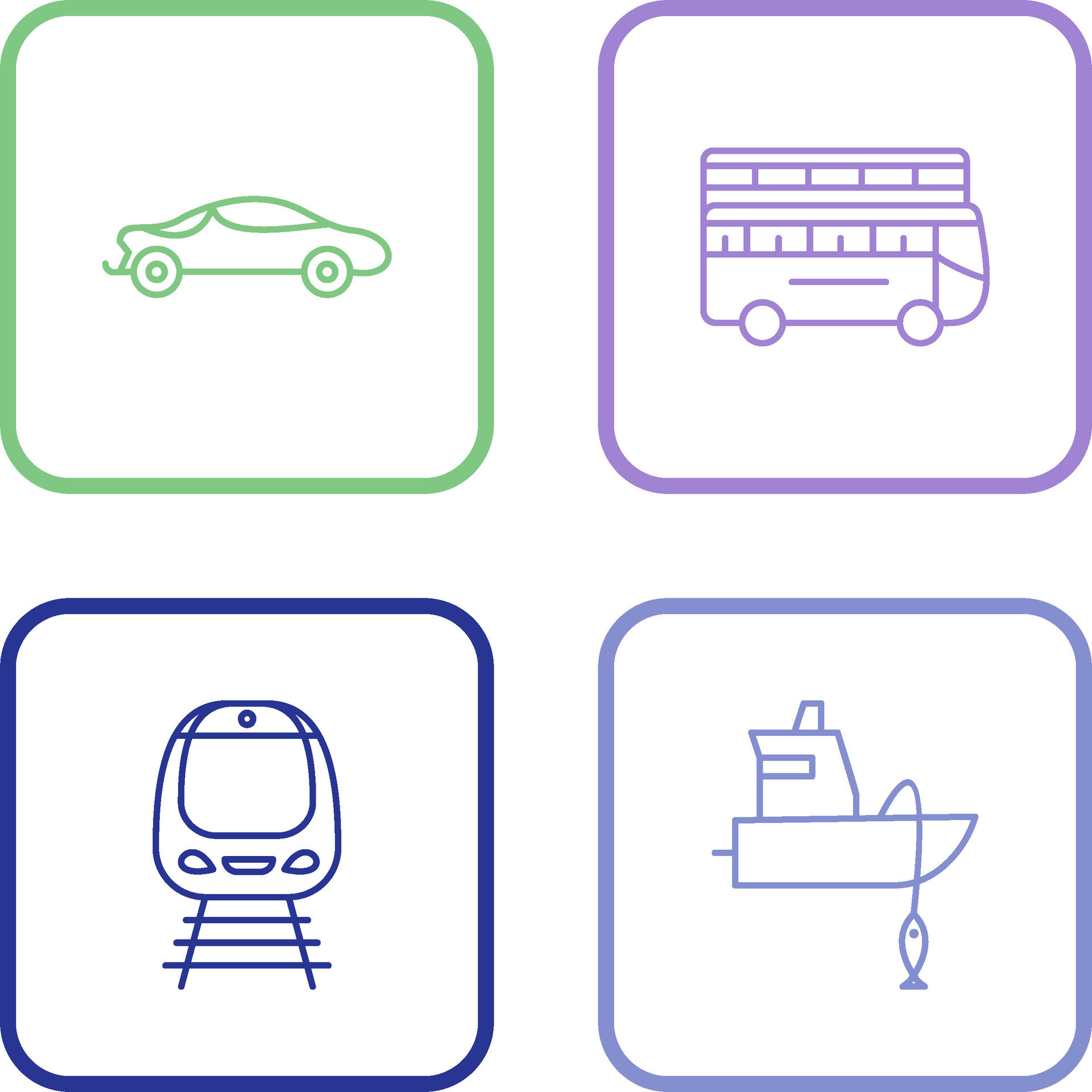 Sports Car and Double Icon 44697152 Vector Art at Vecteezy