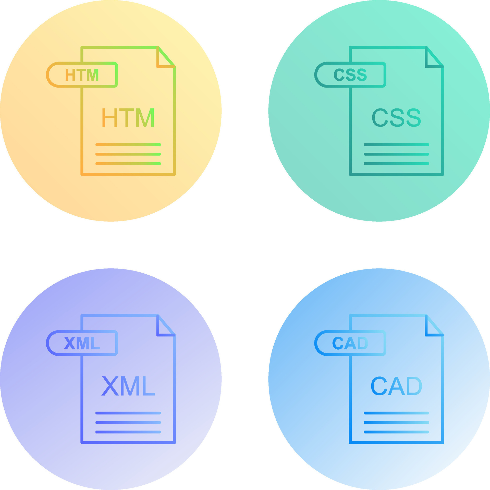 HTM and CSS Icon 44698429 Vector Art at Vecteezy