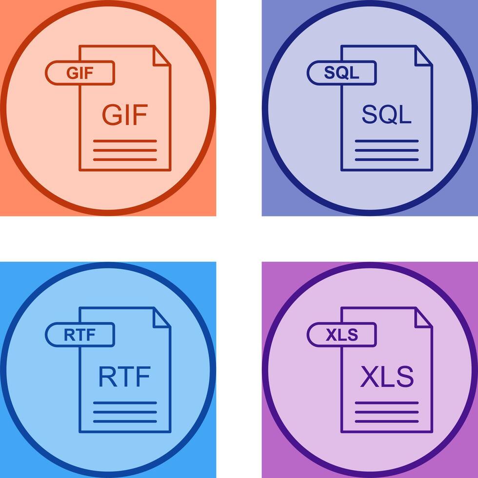 GIF and SQL Icon 44700673 Vector Art at Vecteezy