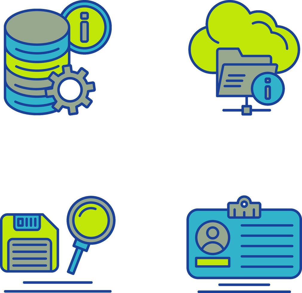 data and folder Icon 44708005 Vector Art at Vecteezy