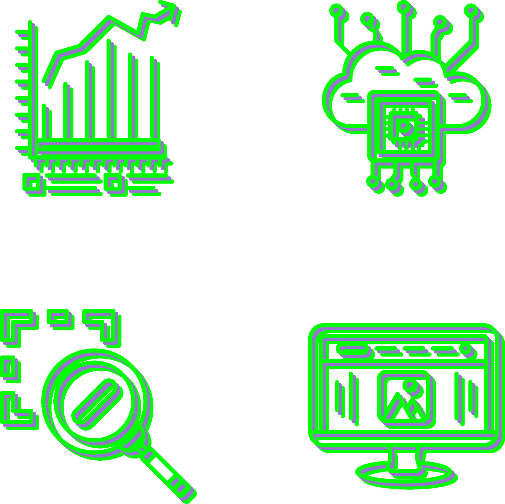 Bar Chart and Cloud Computing Icon 44708969 Vector Art at Vecteezy