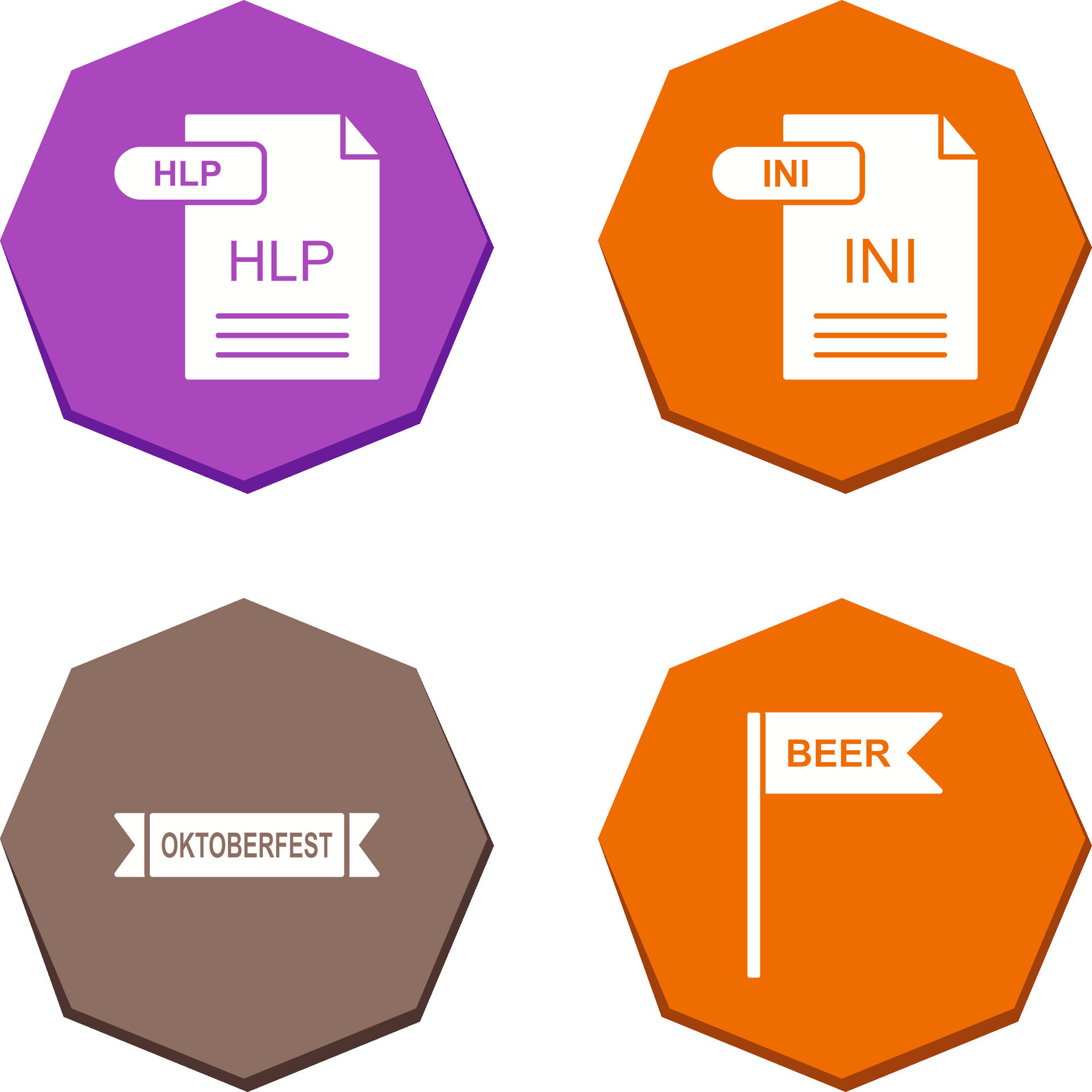 Hlp And Ini Icon 44709988 Vector Art At Vecteezy