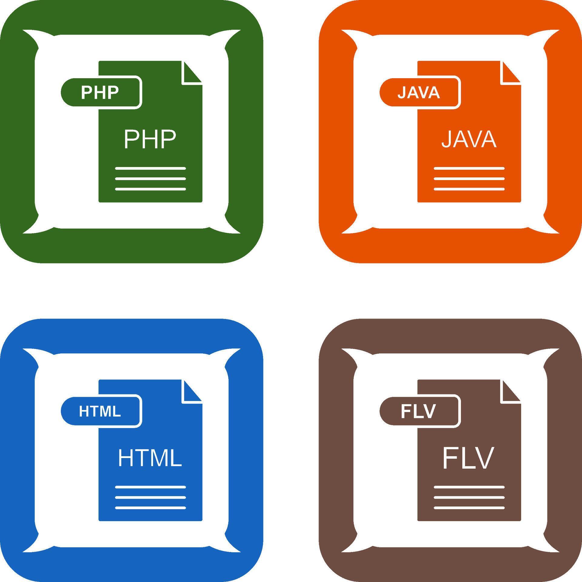 PHP and Java Icon 44713051 Vector Art at Vecteezy