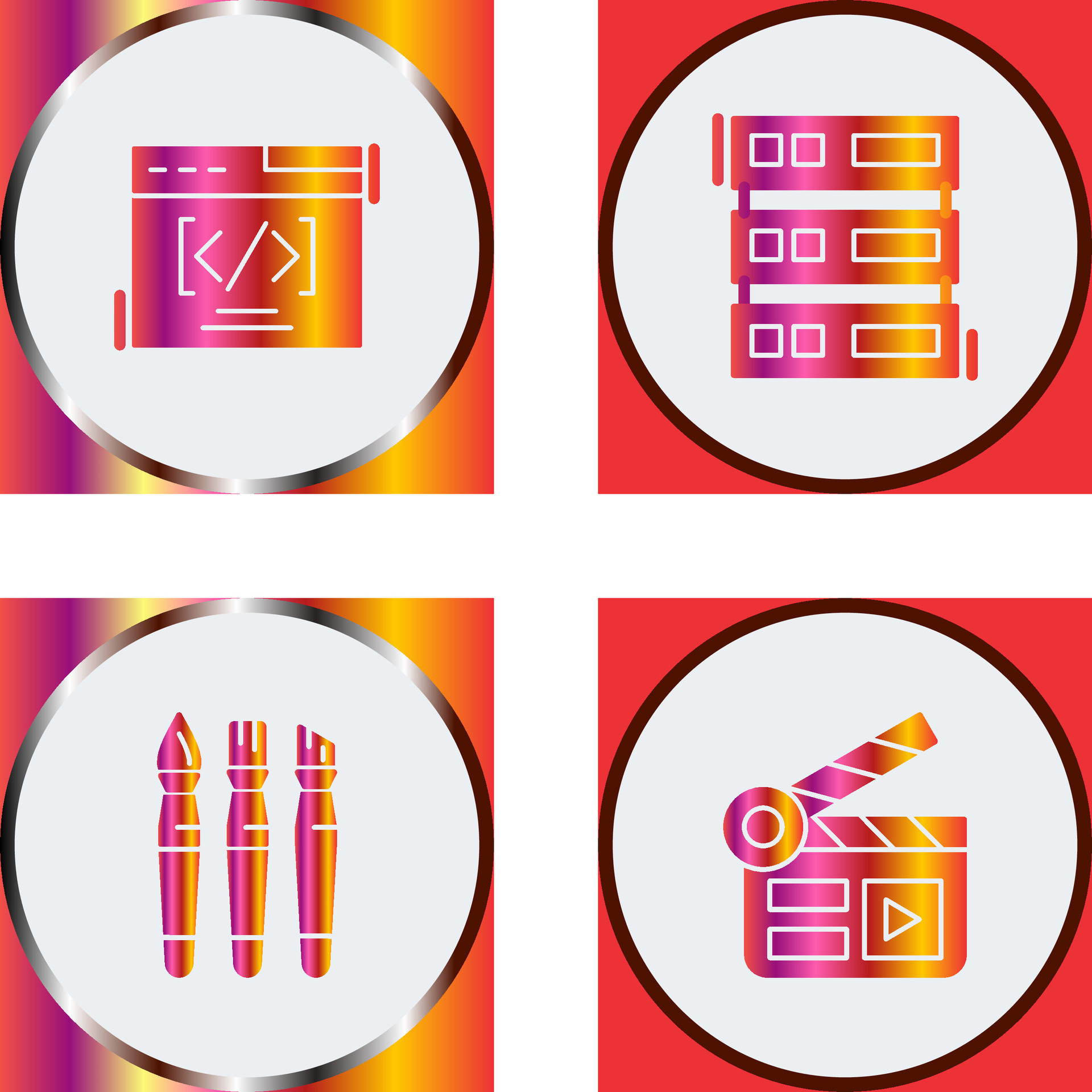 Web Coding ND Server Icon 44716090 Vector Art at Vecteezy