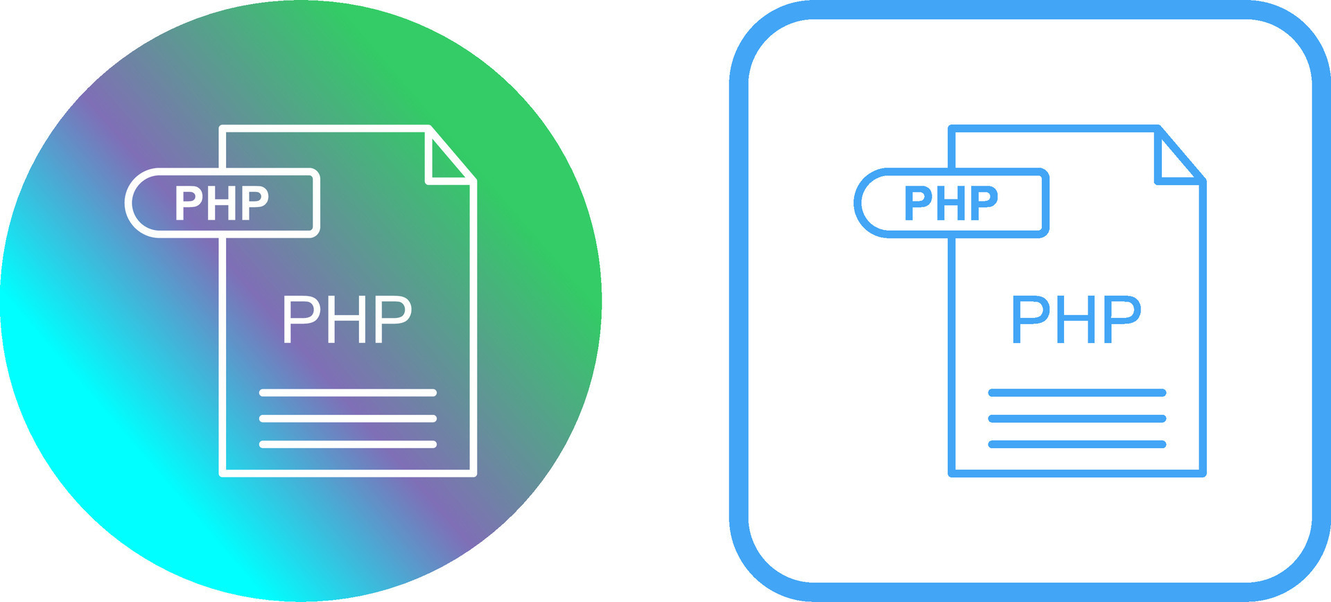 Php Icon Design 44720308 Vector Art At Vecteezy