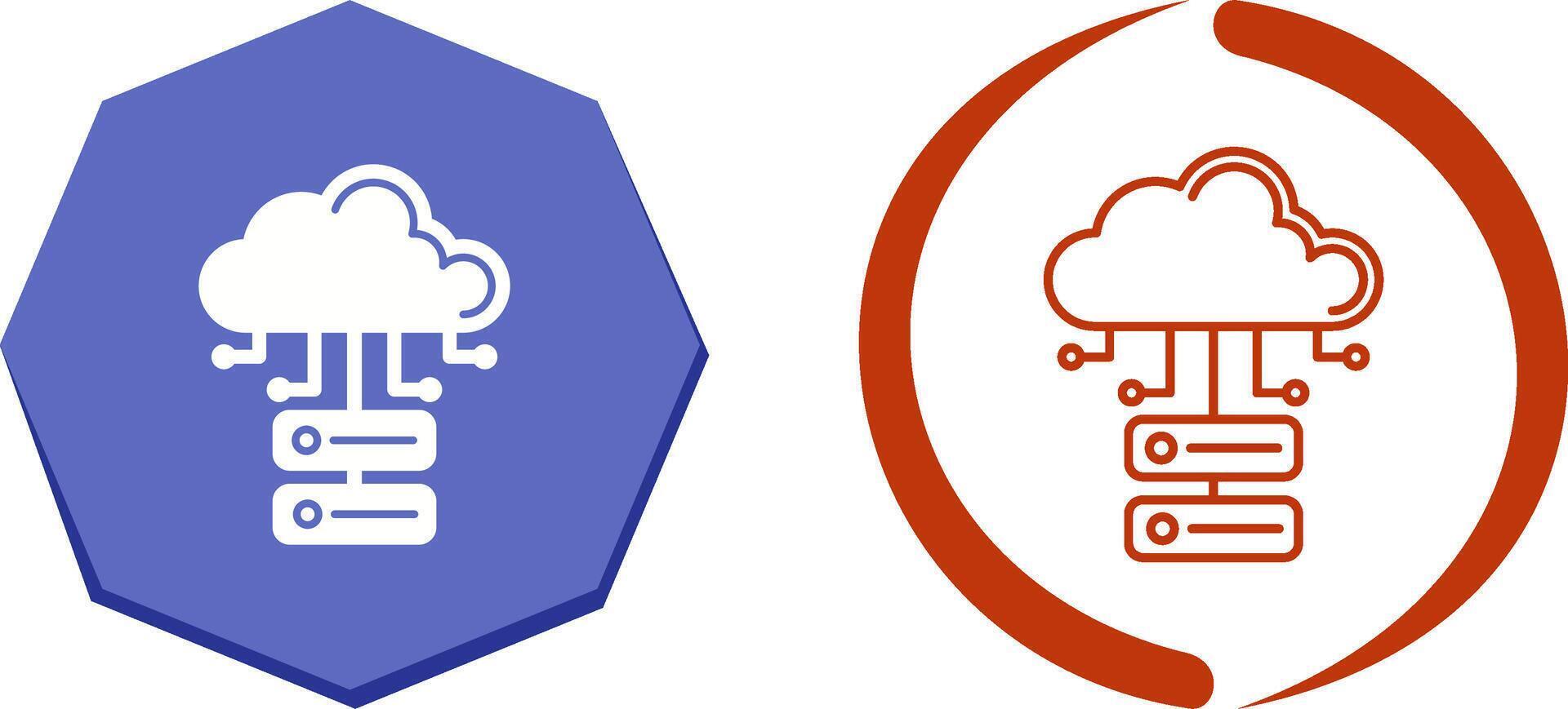 Cloud Database Icon Design 44738605 Vector Art at Vecteezy