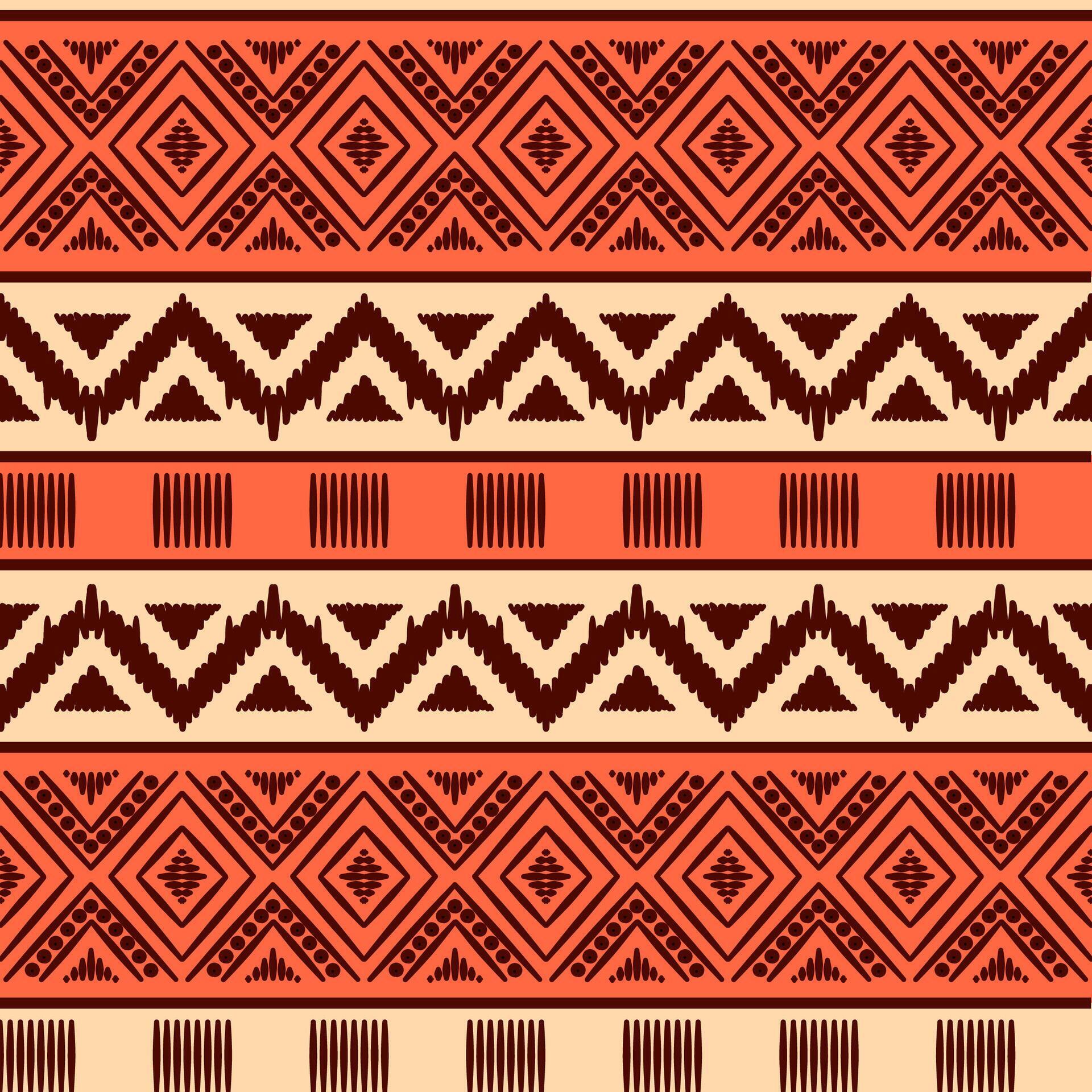 Seamless ethnic pattern. Handmade. Horizontal stripes. illustration ... Seamless ethnic pattern. Handmade. Horizontal stripes. illustration ...