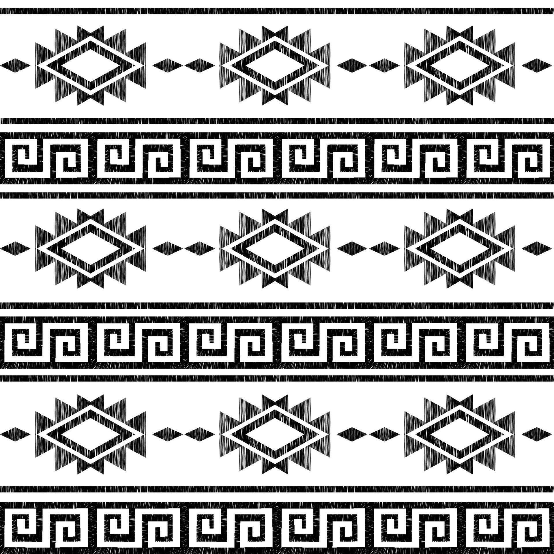 Seamless ethnic pattern. Handmade. Horizontal stripes. illustration ... Seamless ethnic pattern. Handmade. Horizontal stripes. illustration ...