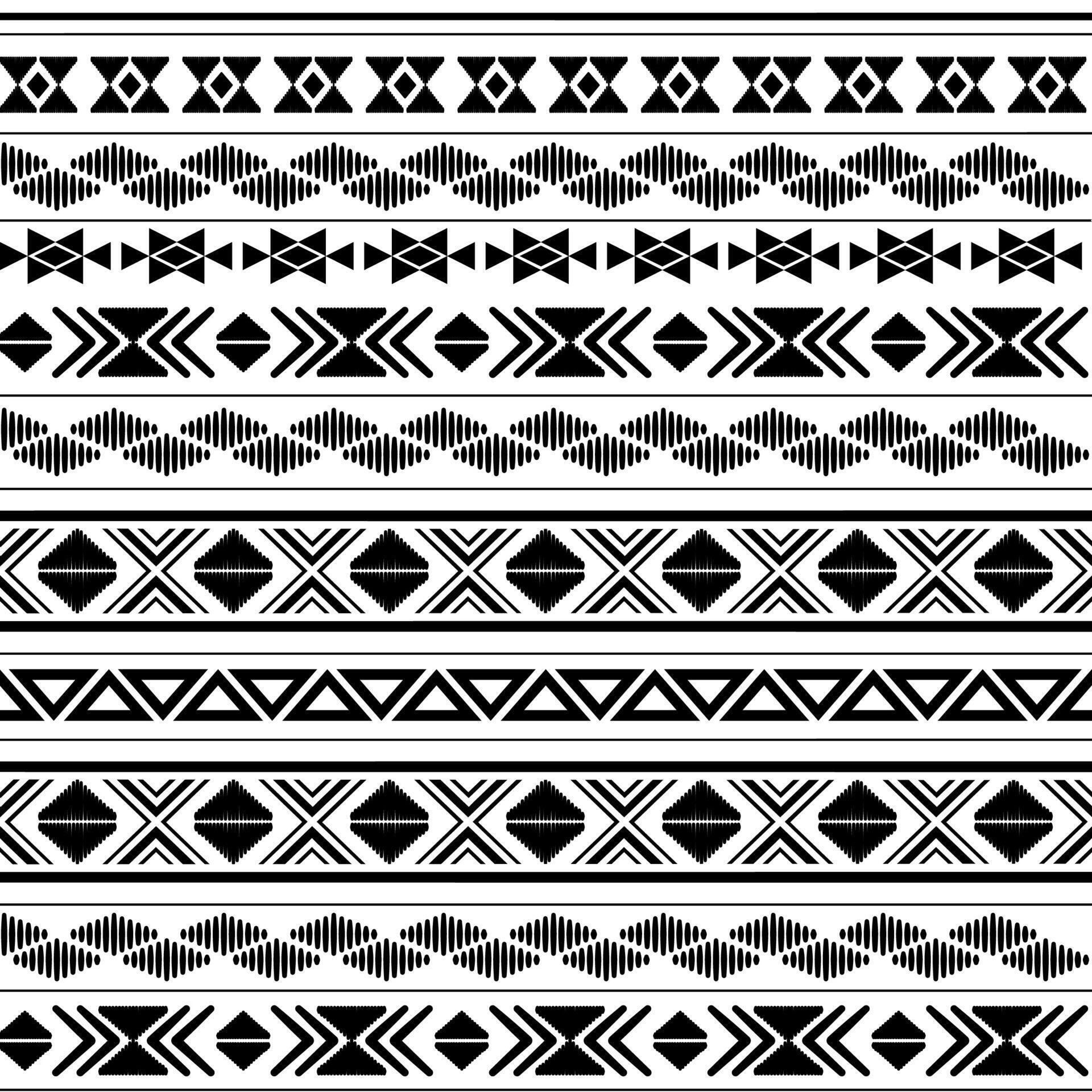 Seamless ethnic pattern. Handmade. Horizontal stripes. illustration ... Seamless ethnic pattern. Handmade. Horizontal stripes. illustration ...