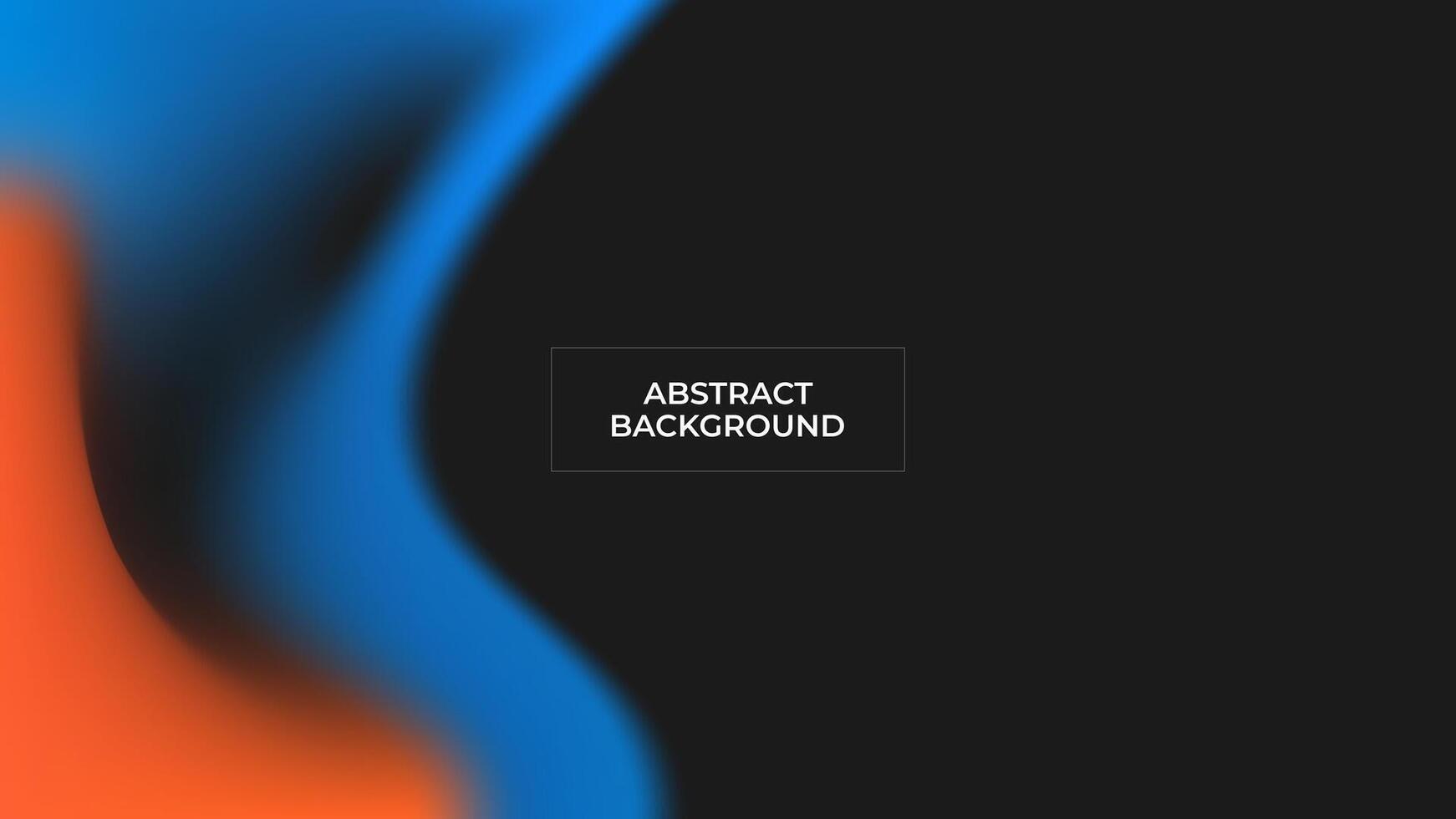 Abstract Dark Background Elegant Blue Orange Gradient Mesh Smooth