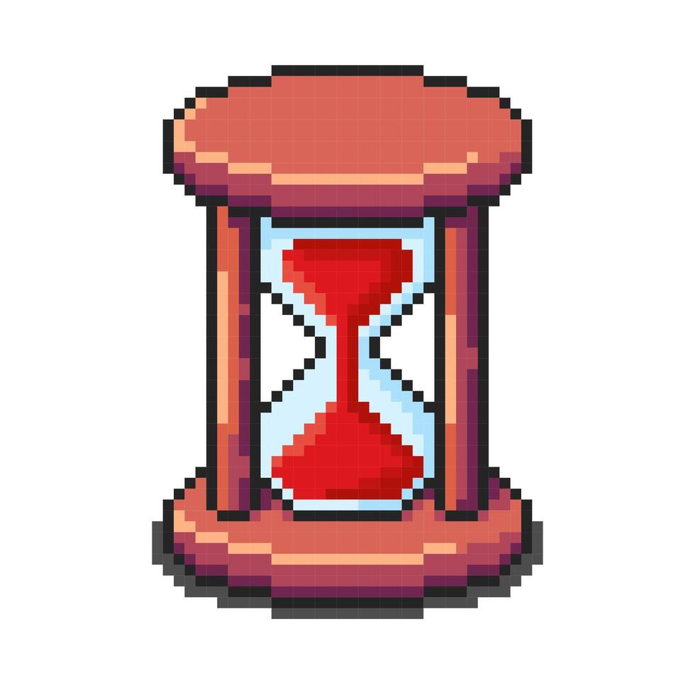 Hourglass Pixel Art Illustration Design Background Isolated On White 44751297 Vector Art At