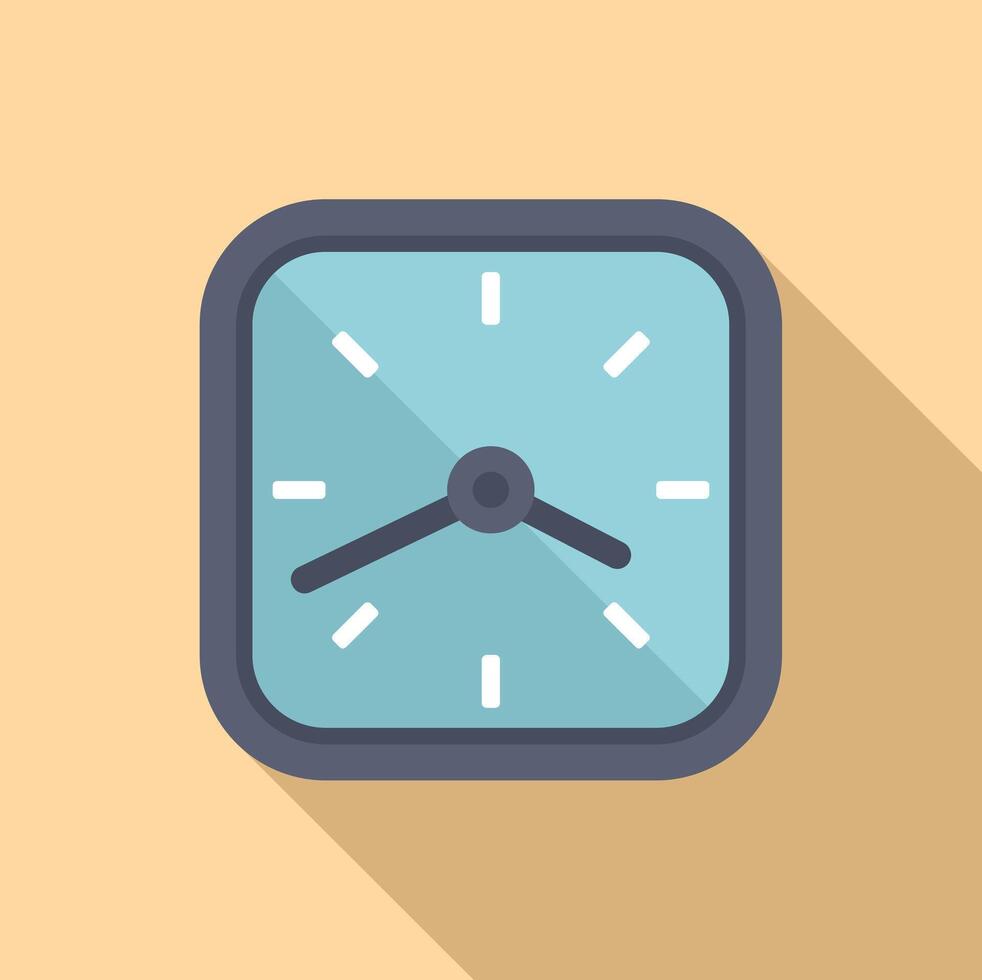 Term Wall Clock Icon Flat Duration Event 44754271 Vector Art At Vecteezy