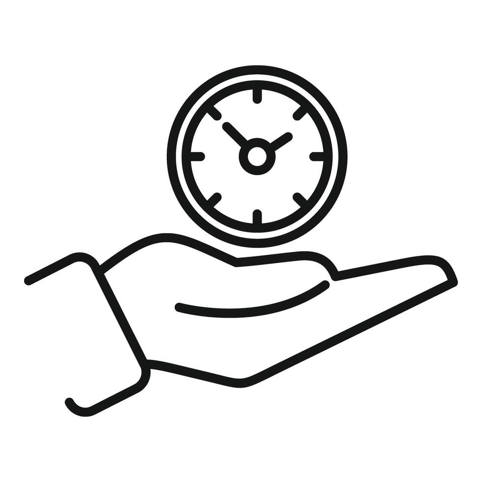 Keep Work Duration Icon Outline Plan Budget Timer 44754296 Vector Art