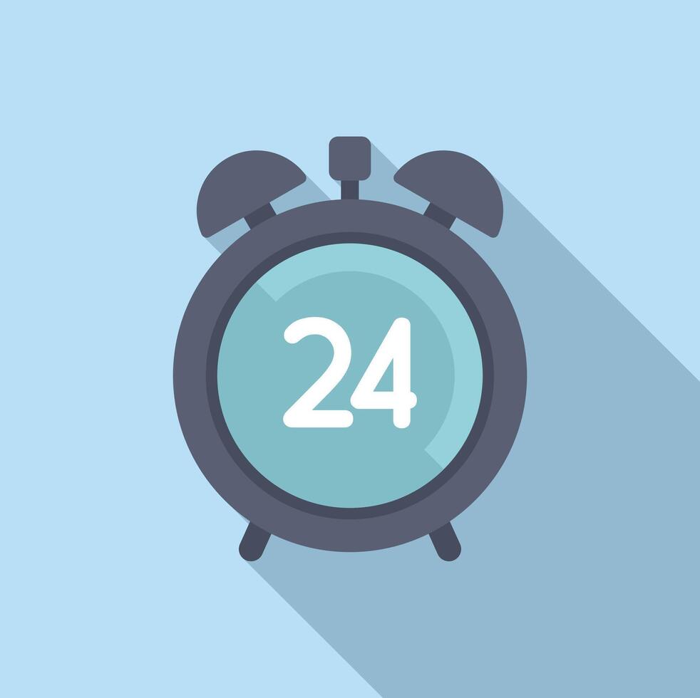 Period Alarm Clock Time Icon Flat Duration Event 44754302 Vector Art