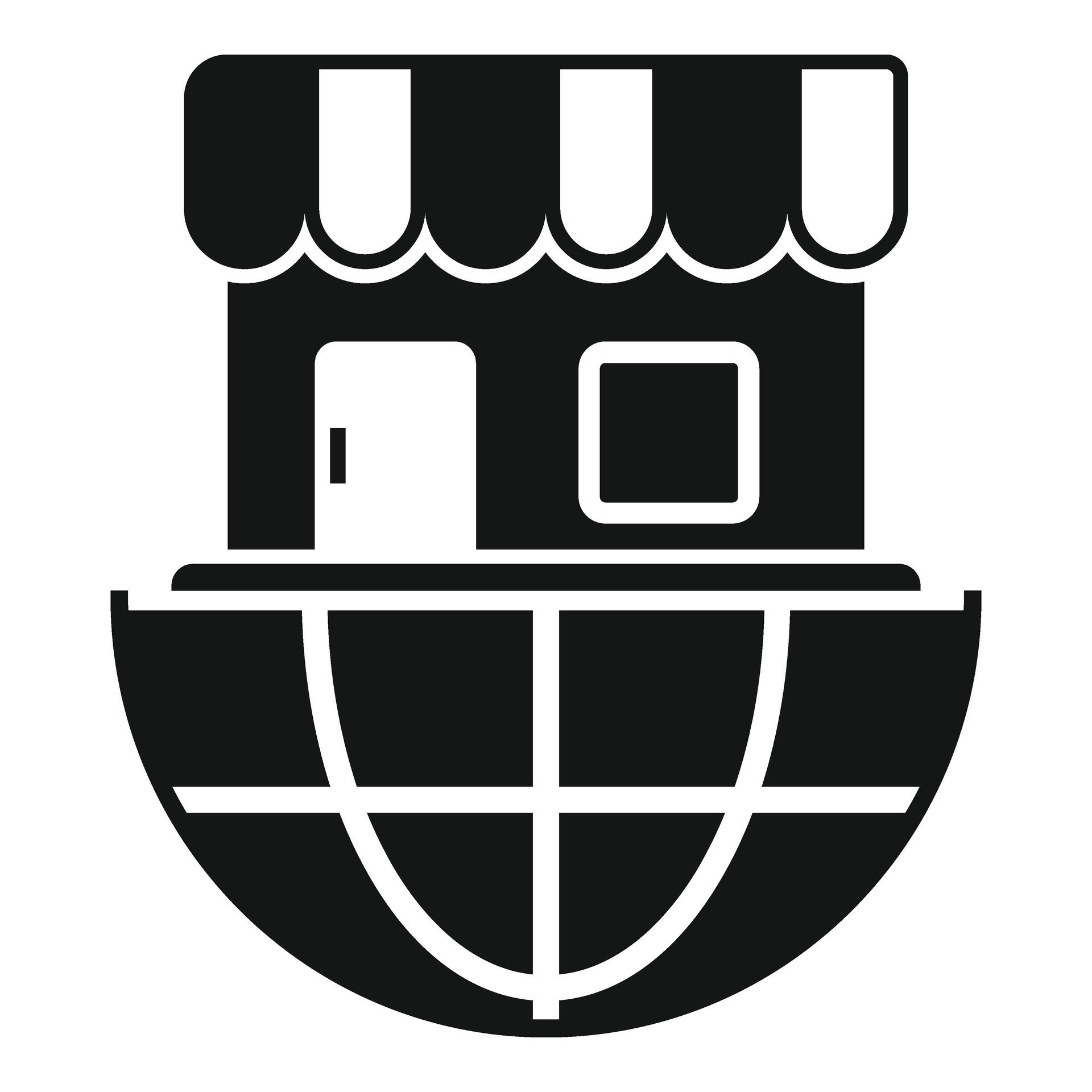 Global market locator icon simple . Path shop 44754376 Vector Art at ...