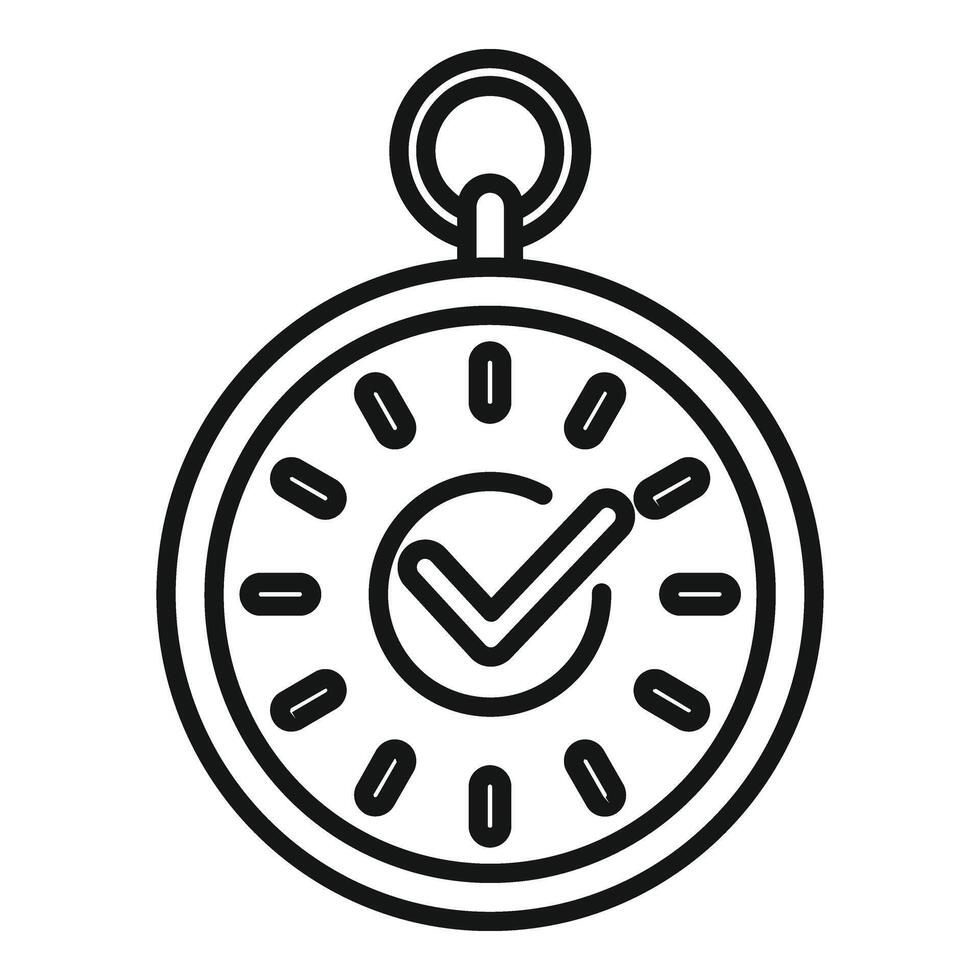 Classic Stopwatch Duration Icon Outline Clock Event 44754398 Vector