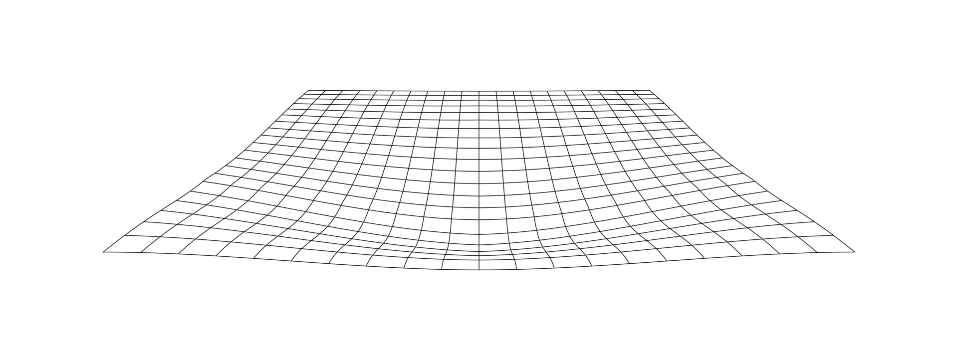 Distorted Tiled Floor Grid Warp Texture Futuristic Waved Mesh Geometric Deformation Gravity