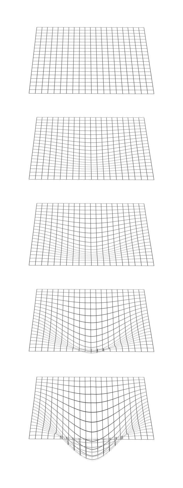 Process of grid distortion. Set of mesh warped textures. Net with ... Process of grid distortion. Set of mesh warped textures. Net with ...
