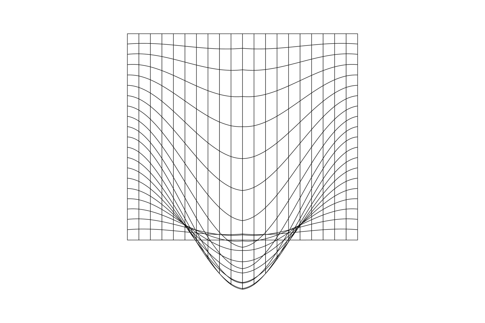 Distorted grid. Mesh warp texture. Futuristic net with convex effect. Geometric deformation ...
