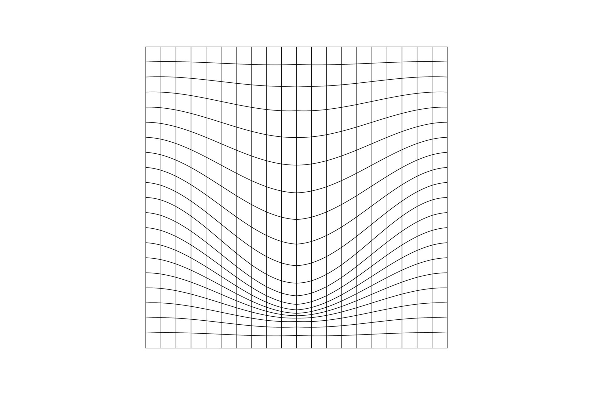 Distorted Square Grid Geometric Deformation Effect Mesh Warp Texture Convex Futuristic Net