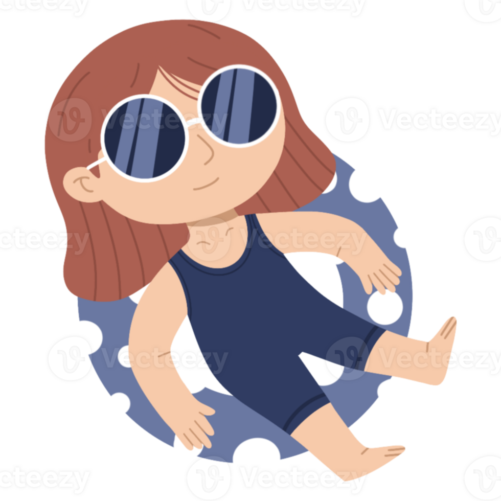 Woman Relaxing On Summer Vacation 44763076 Png
