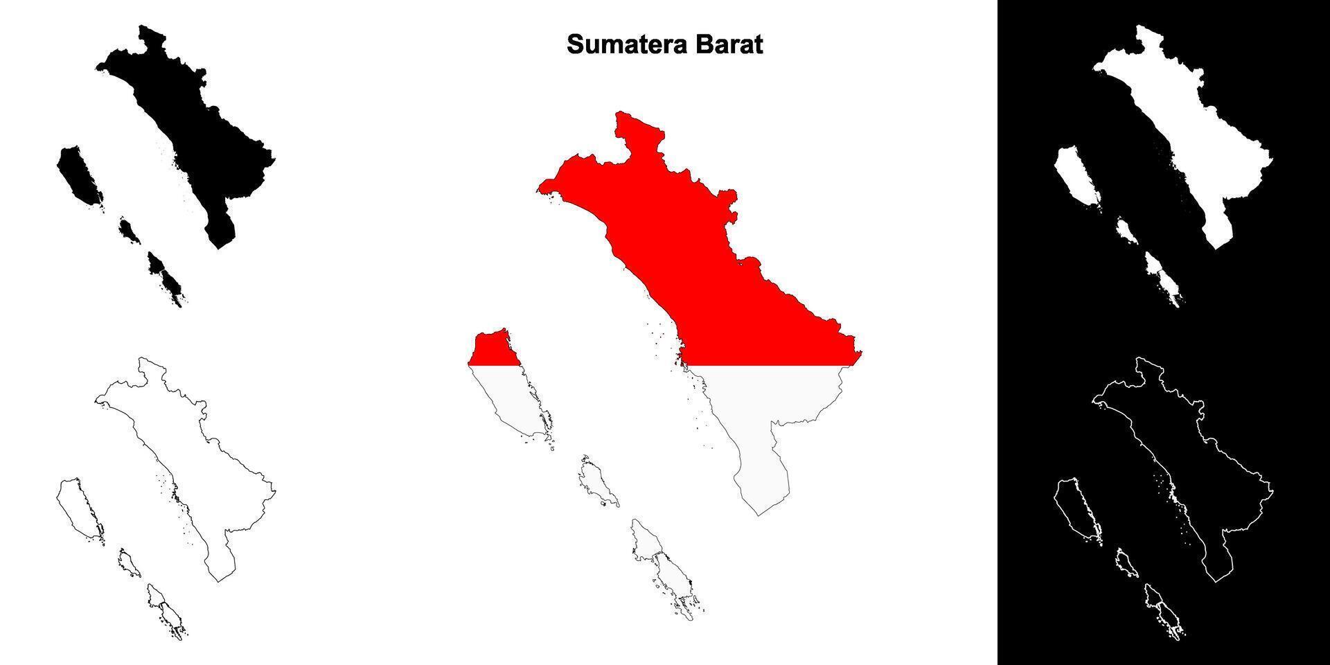 Sumatera Barat province outline map set 44770566 Vector Art at Vecteezy Sumatera Barat province outline map set 44770566 Vector Art at Vecteezy