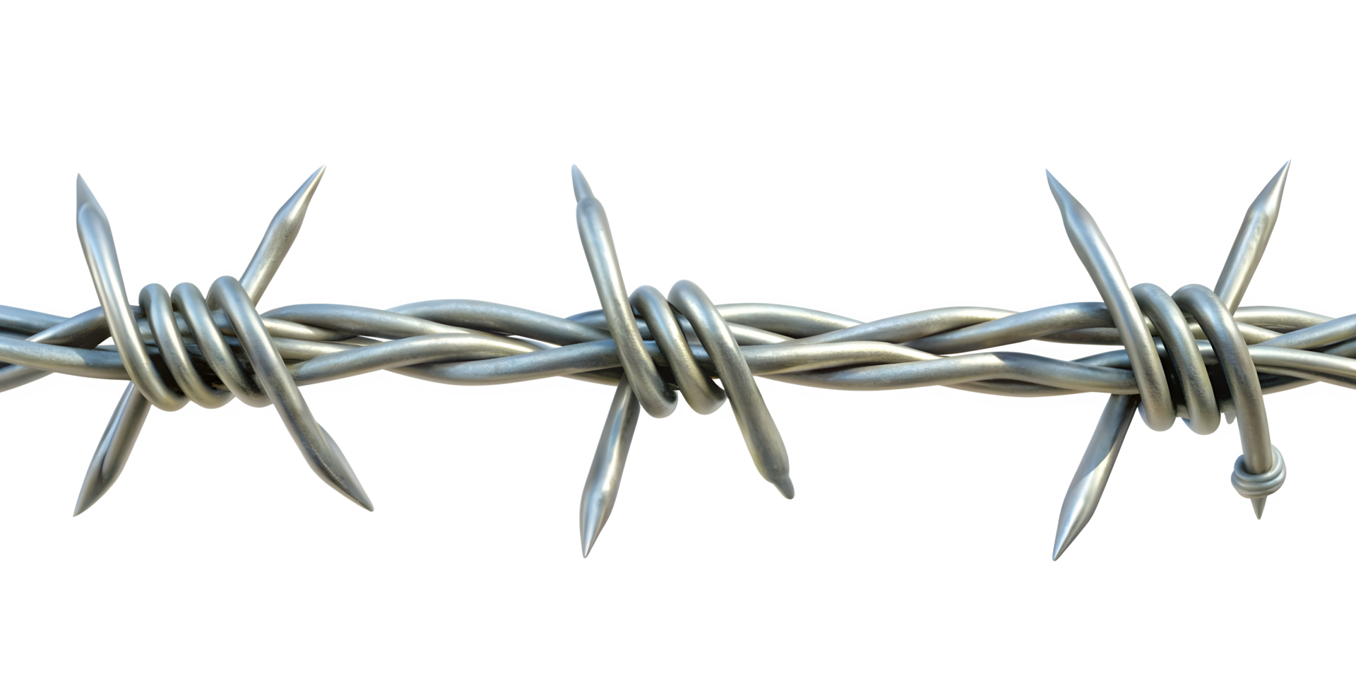 A Close-up of Metal Barbed Wire 44771642 PNG