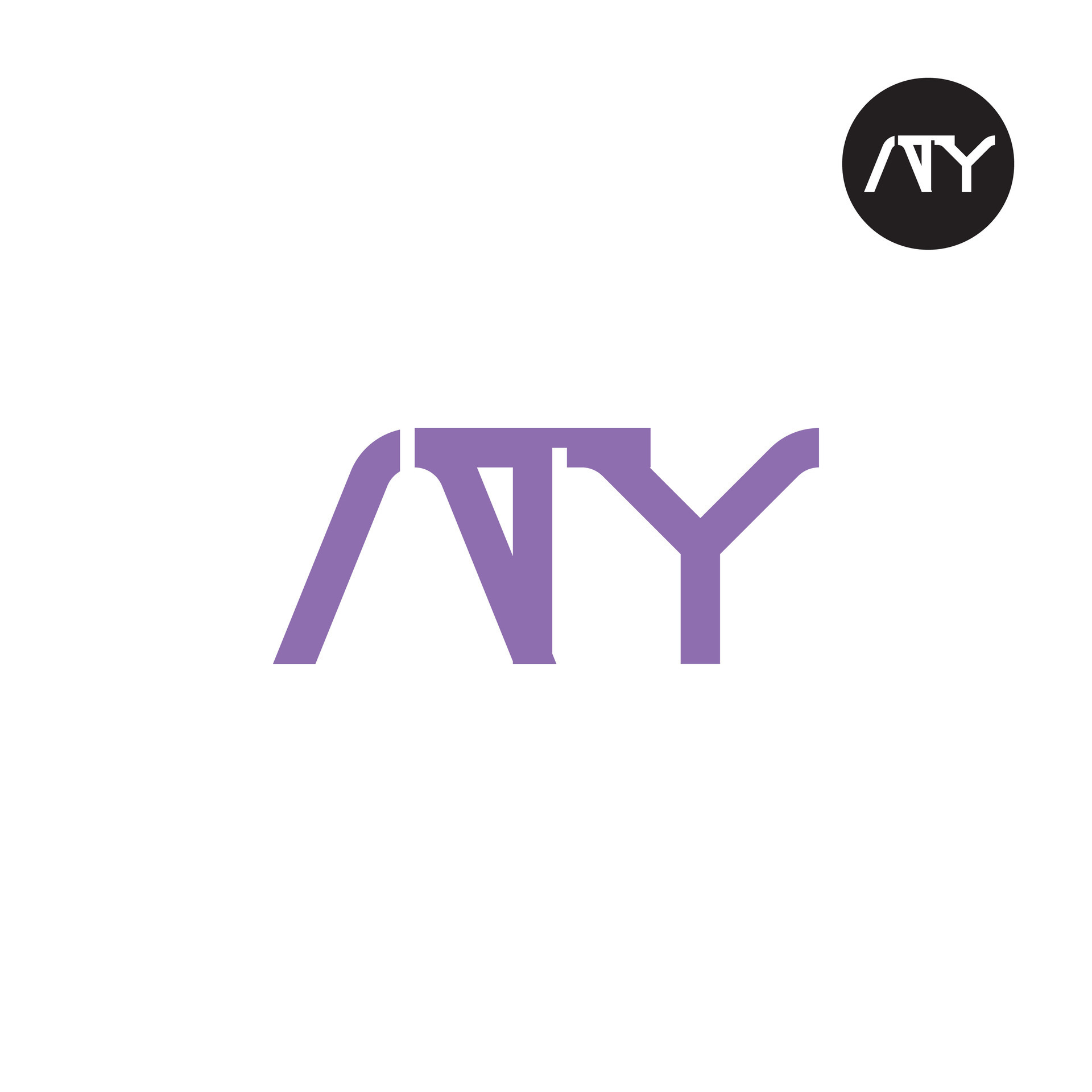 Letter ATY Monogram Logo Design 44771953 Vector Art at Vecteezy
