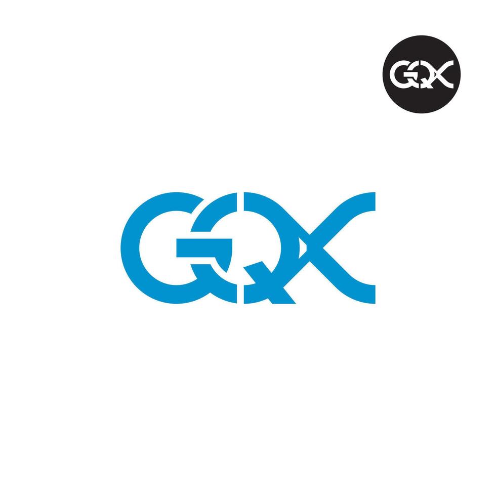 gqx logo letra monograma diseño 44772153 Vector en Vecteezy