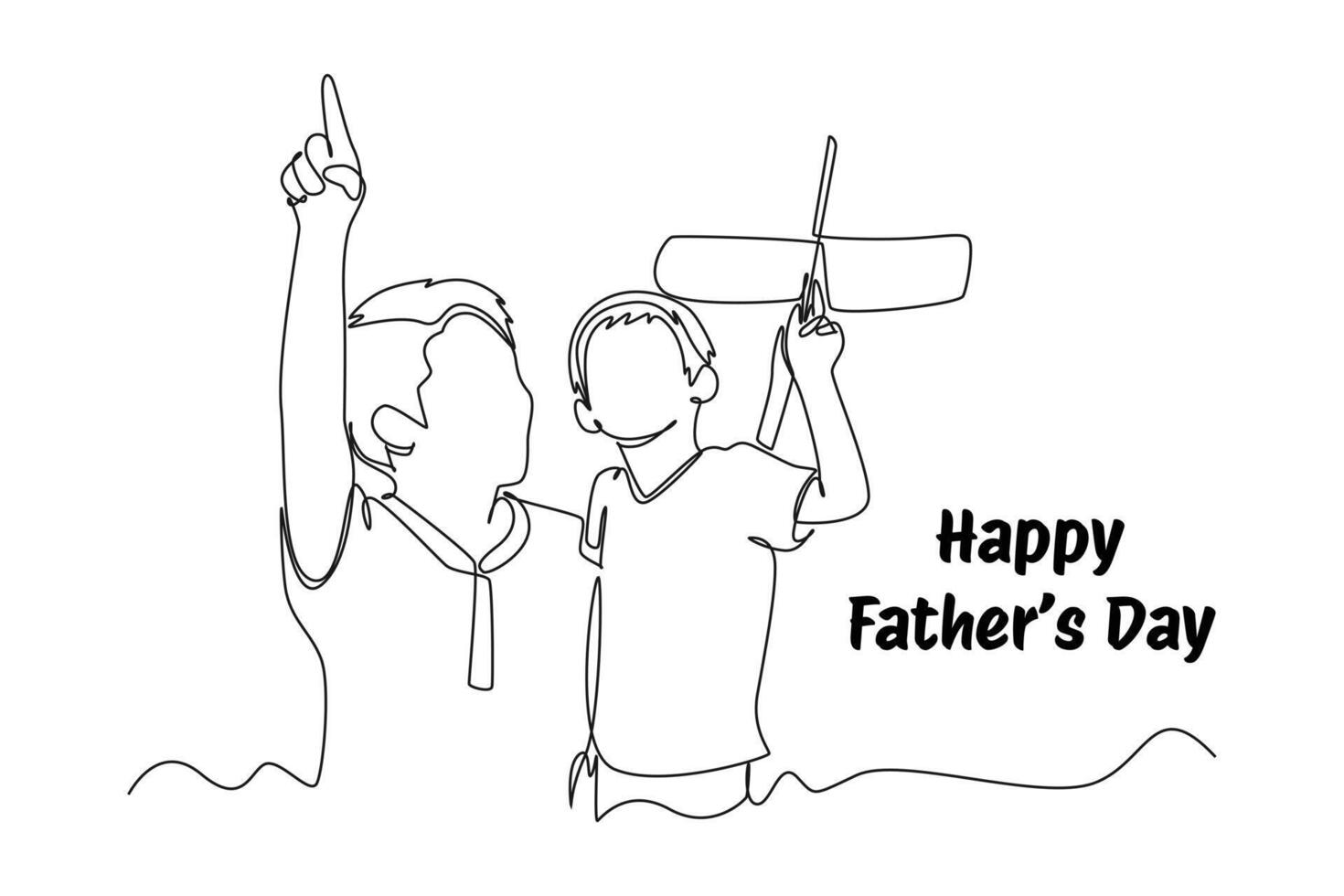 Fathers Day Line Art Vector Art, Icons, and Graphics for Free Download