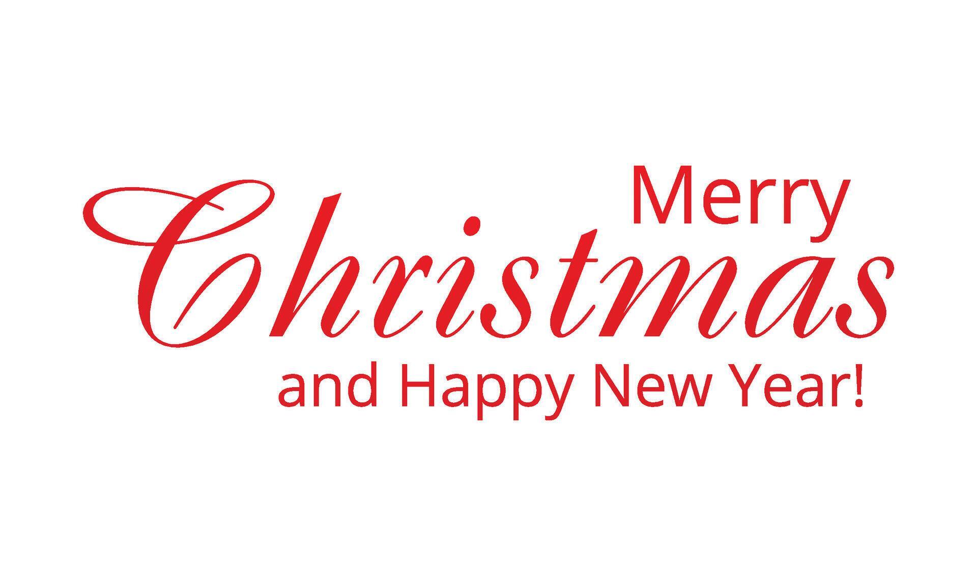 Merry Christmas Brush Lettering Hand Drawn Modern Brush Calligraphy