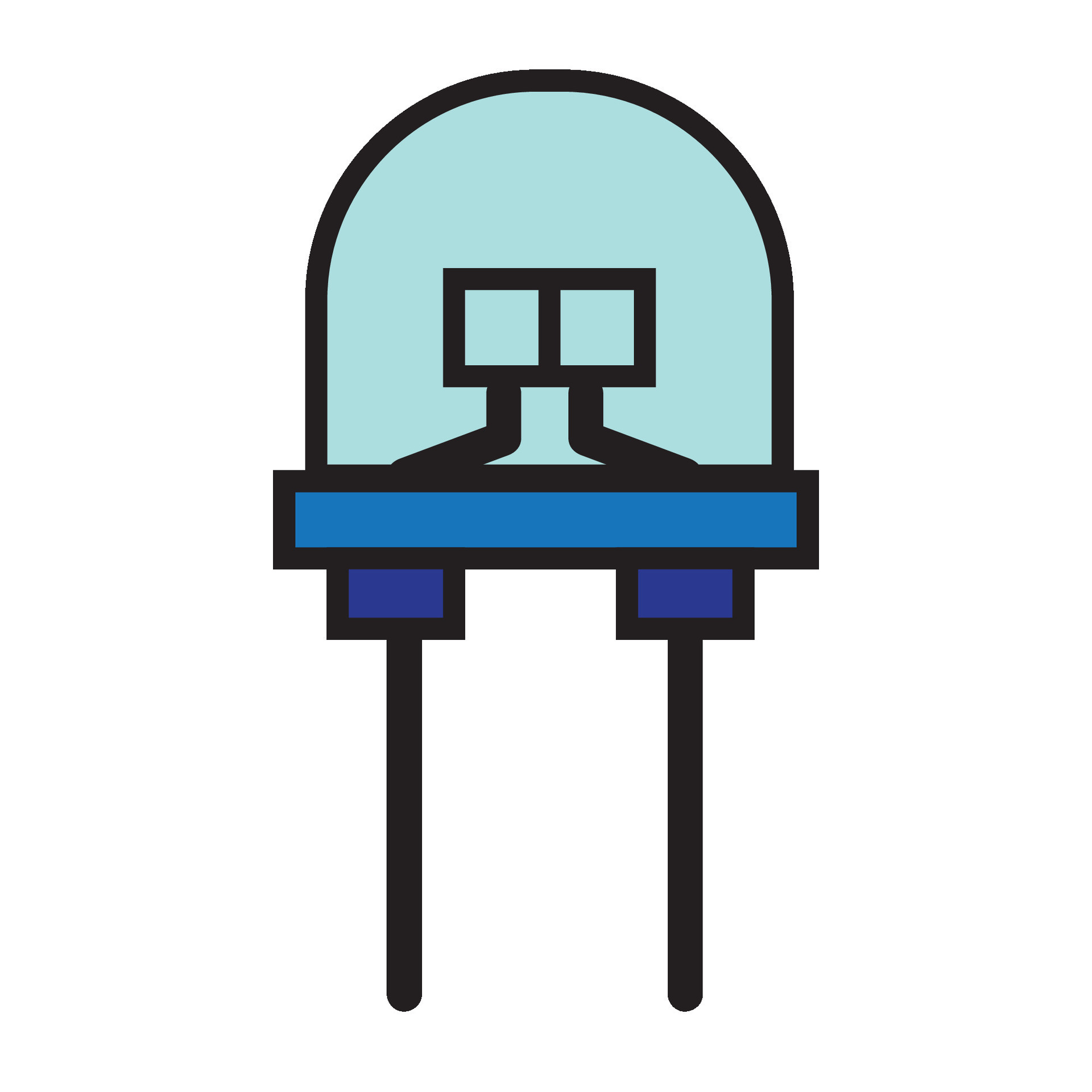 Electric diode icon illustration design 44776380 Vector Art at Vecteezy